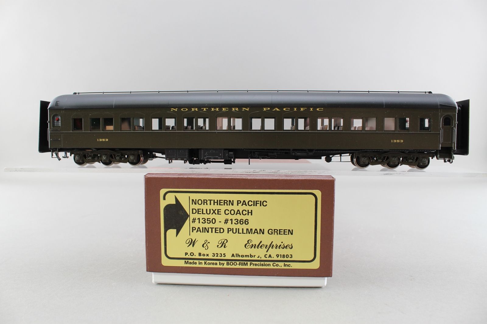 HO Brass Model - W&R NP Northern Pacific Pullman Green Deluxe Coach ...