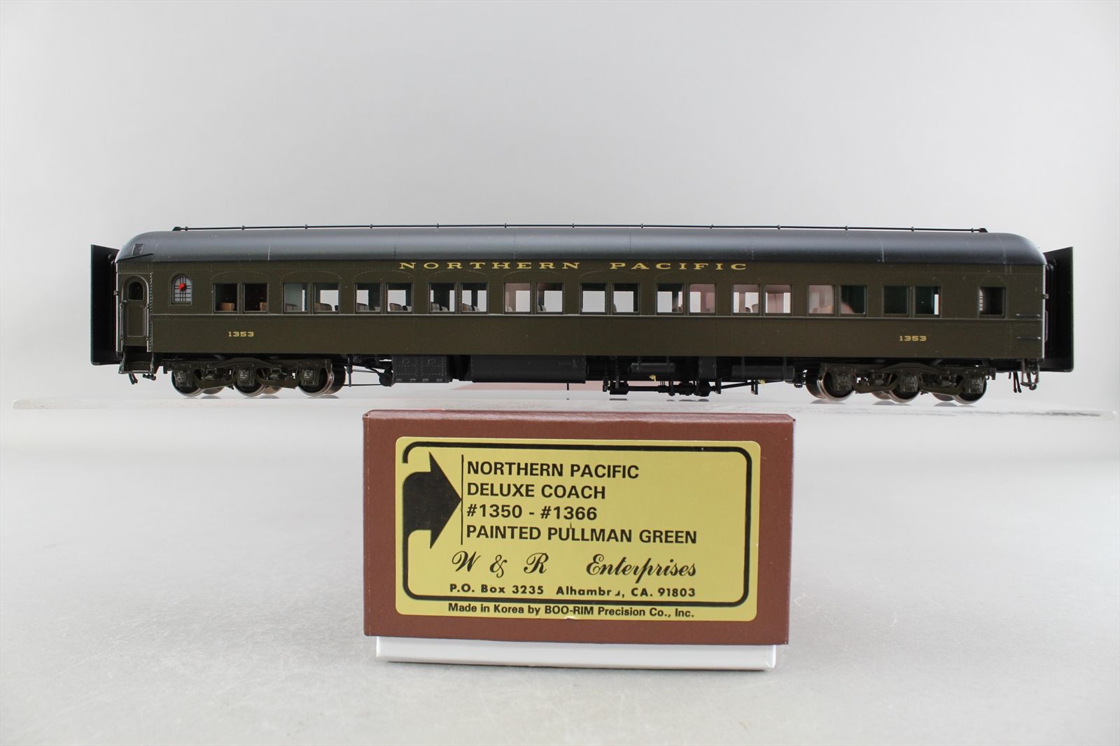 HO Brass Model - W&R NP Northern Pacific Pullman Green Deluxe Coach ...