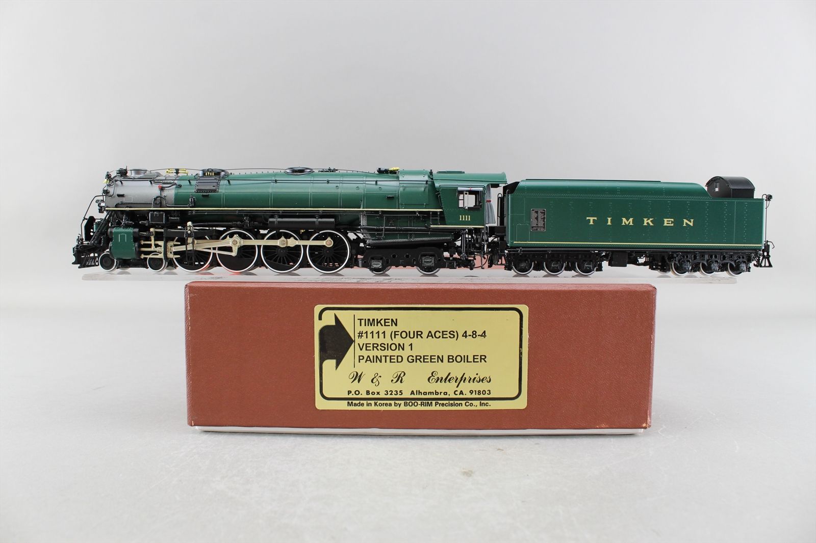 HO Brass Model - W&R Timken Four Aces 4-8-4 Version #1111 - F/P Green ...