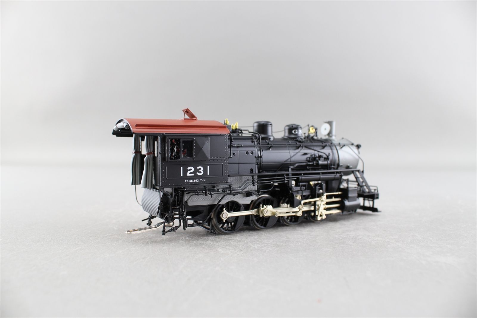 HO Brass Model - W&R GN Great Northern F-8 Version 1 2-8-0 Black #1231 ...
