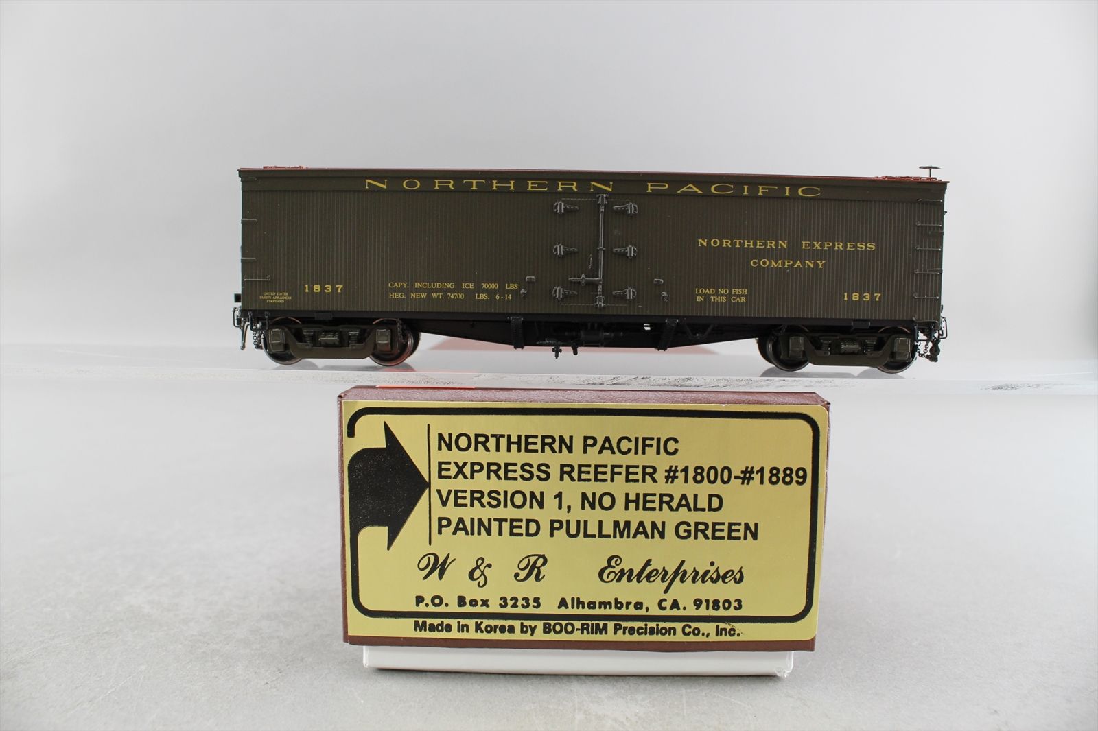 HO Brass Model - W&R NP Northern Pacific Express Reefer Version 1 No ...