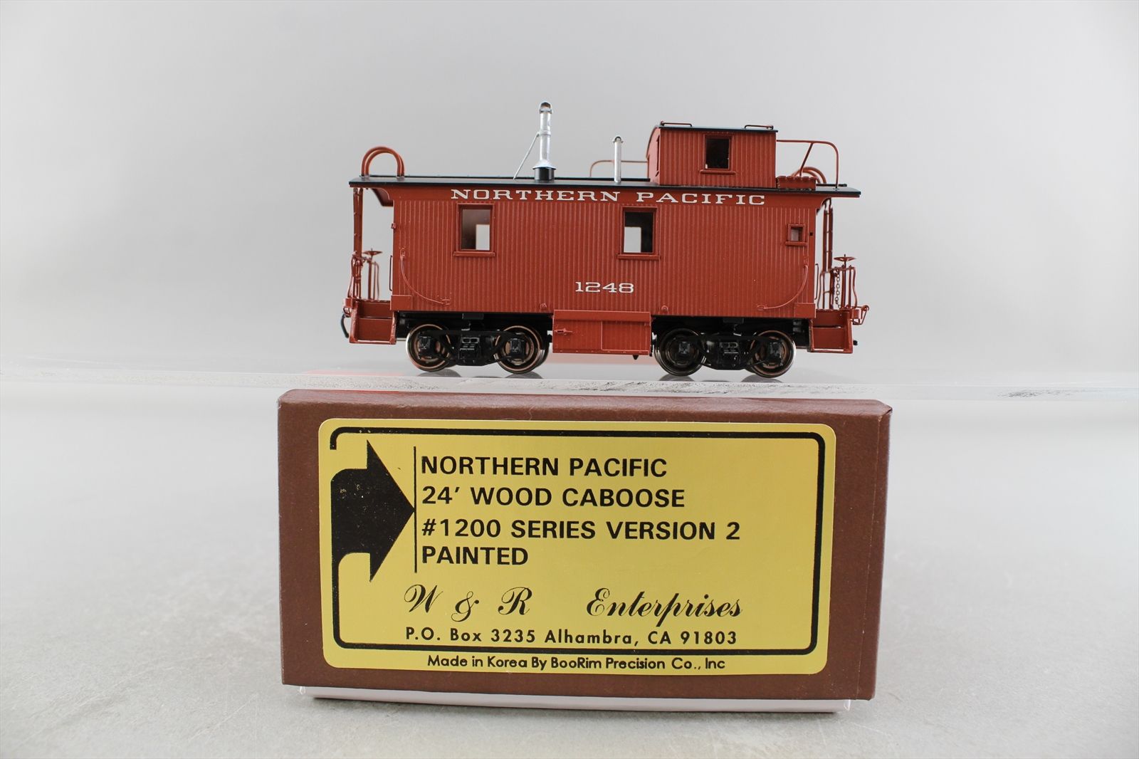 HO Brass Model - W&R NP Northern Pacific 24' Wood Caboose Version 2 ...