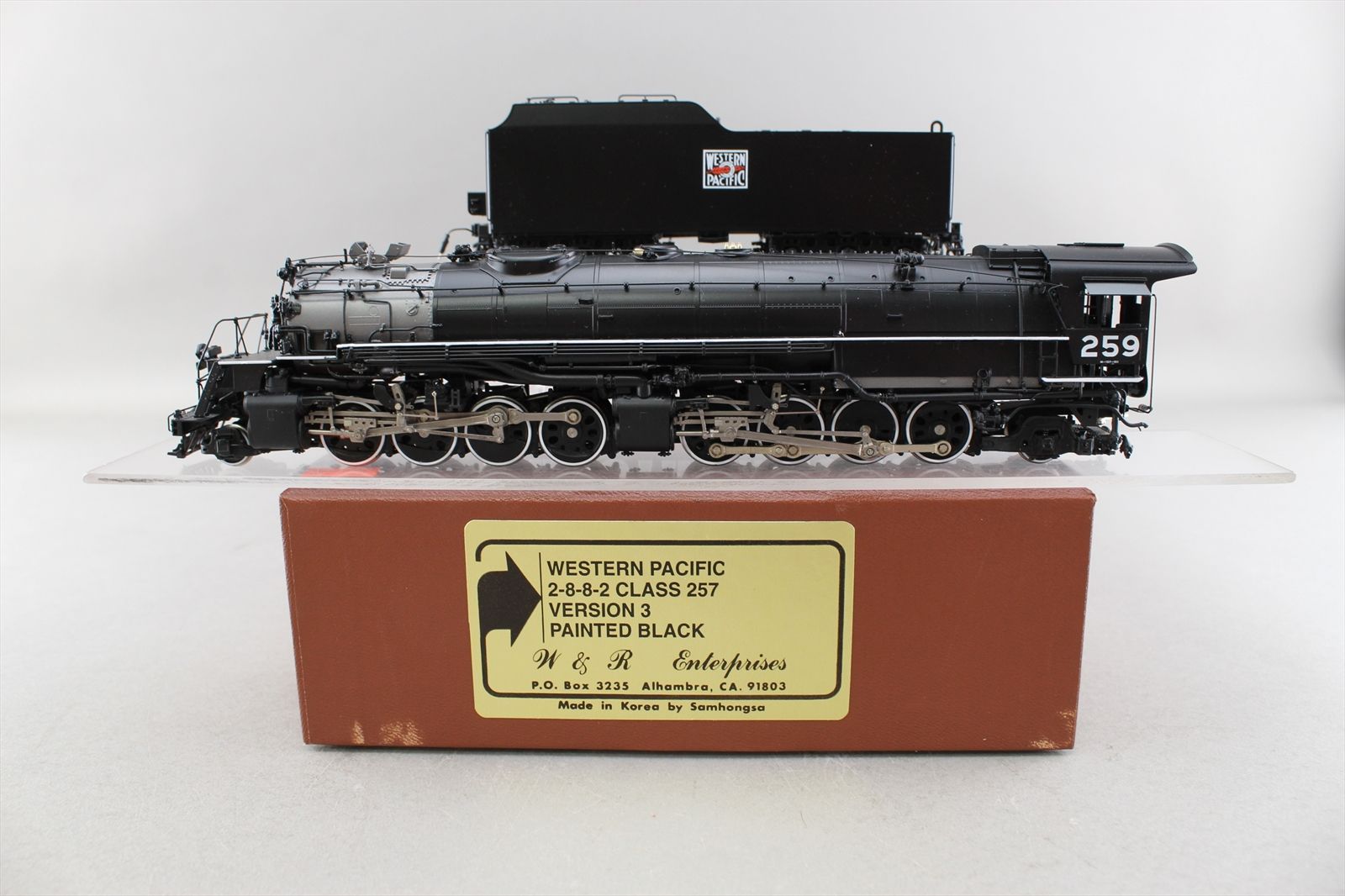 HO Brass Model - W&R WP Western Pacific 2-8-8-2 Version 3 #259 - F/P ...