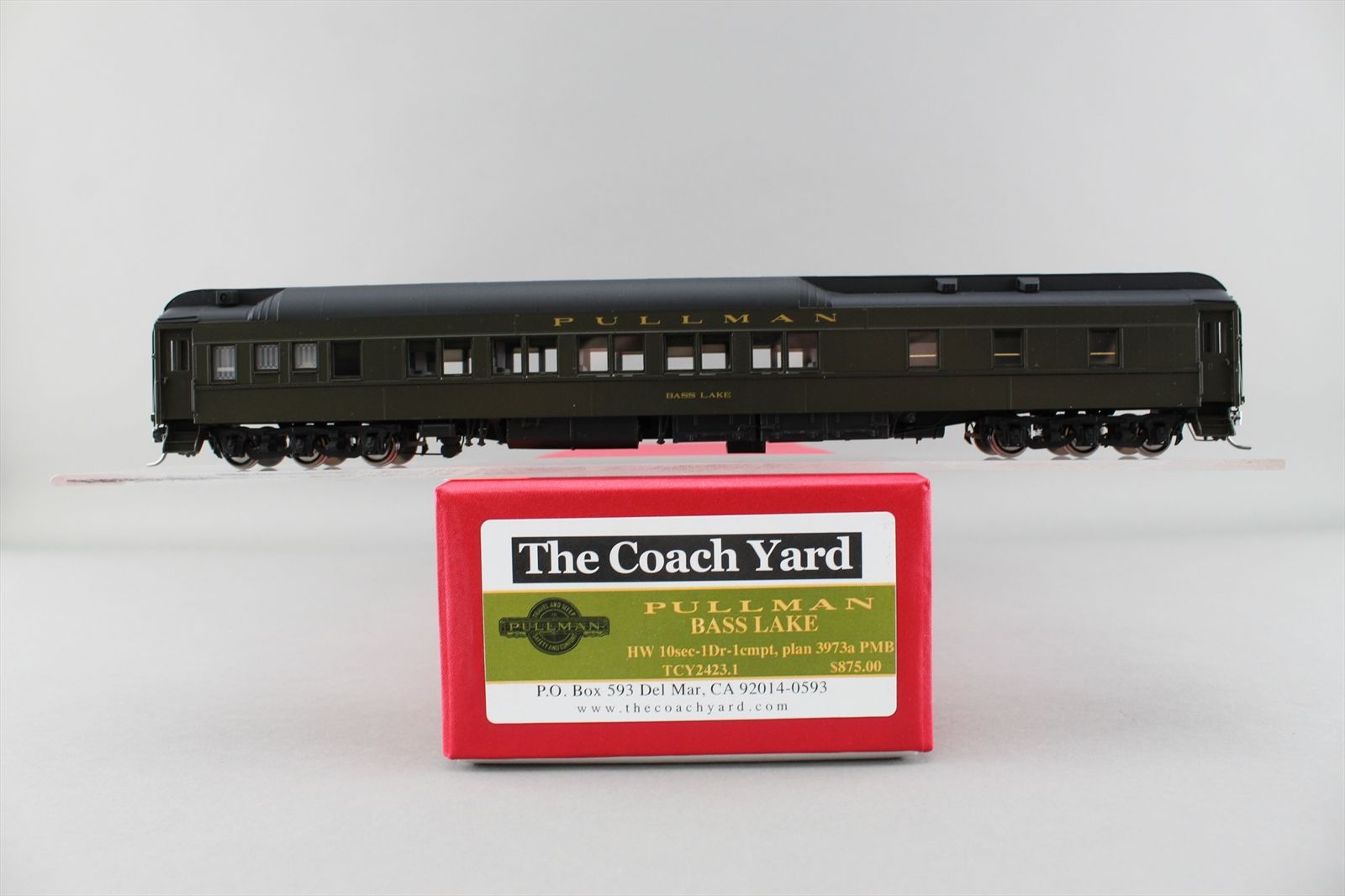 HO Brass Model - TCY 2423.1 Pullman HW 10-1-1 Plan 3973a PMB Sleeper ...