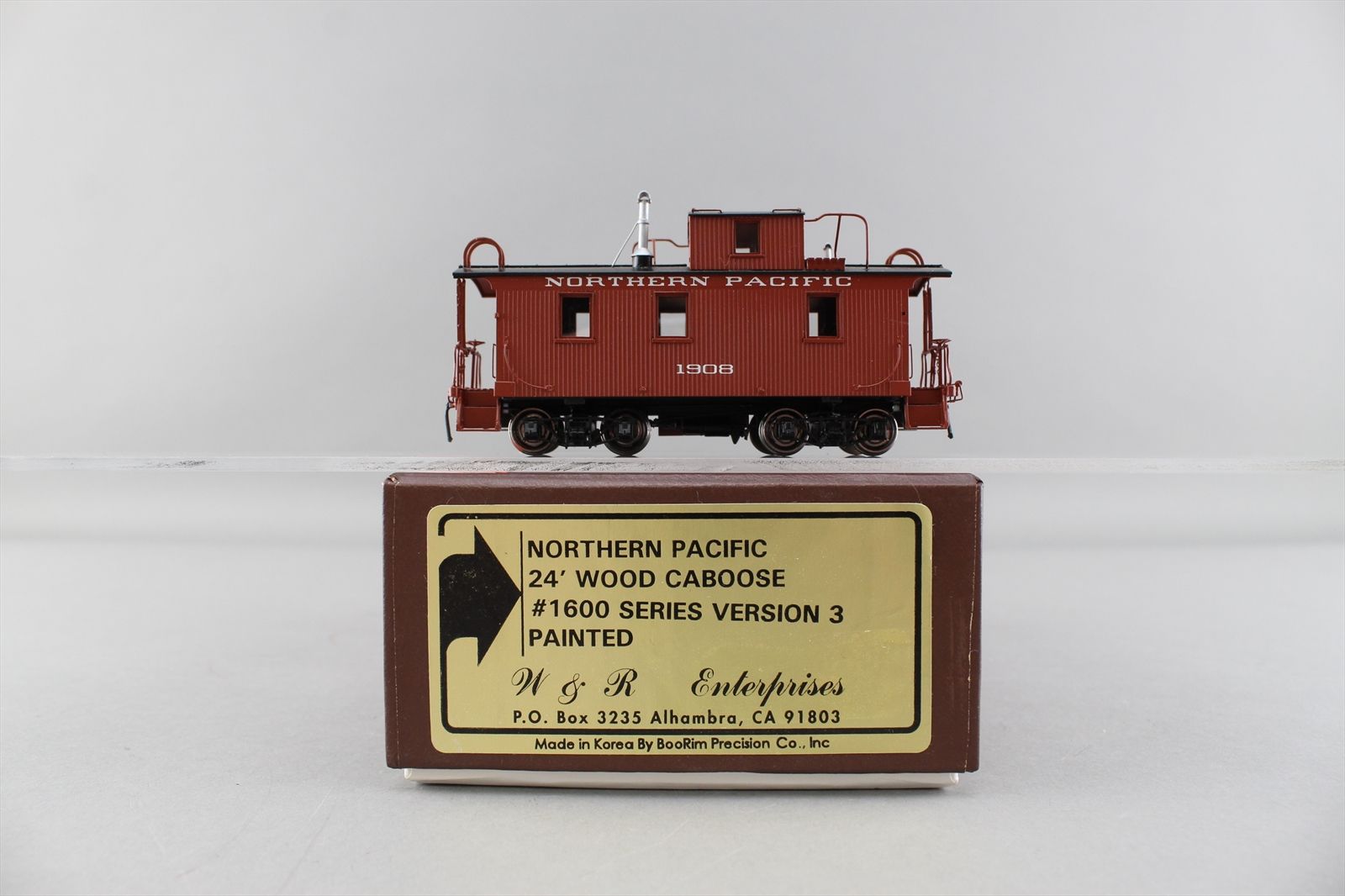 HO Brass Model - W&R Version 3 NP Northern Pacific 24' Wood Caboose ...