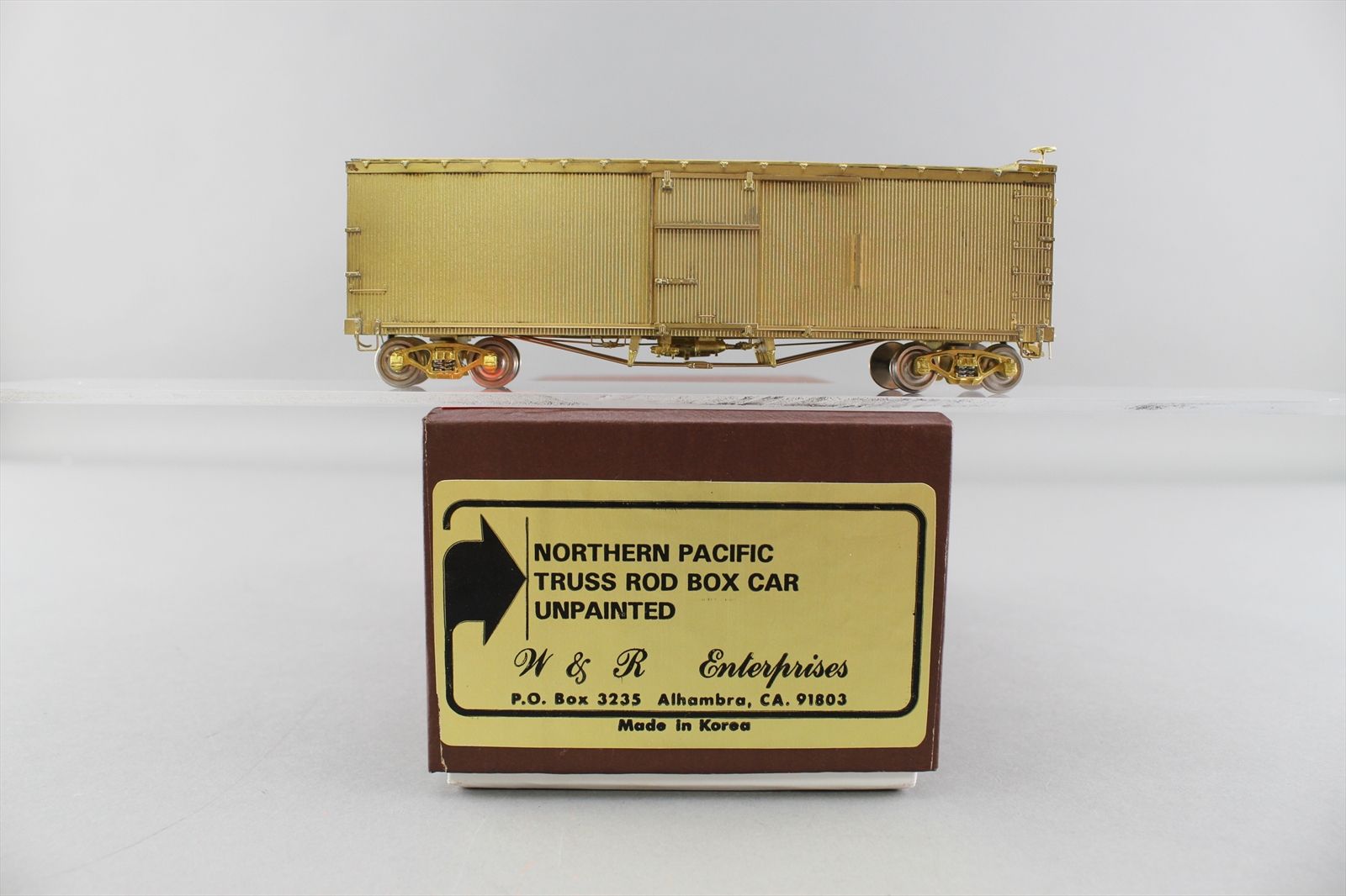 HO Brass Model - W&R NP Northern Pacific Truss Rod Boxcar Box Car ...
