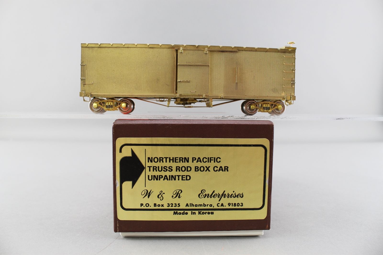 HO Brass Model - W&R NP Northern Pacific Truss Rod Boxcar Box Car ...