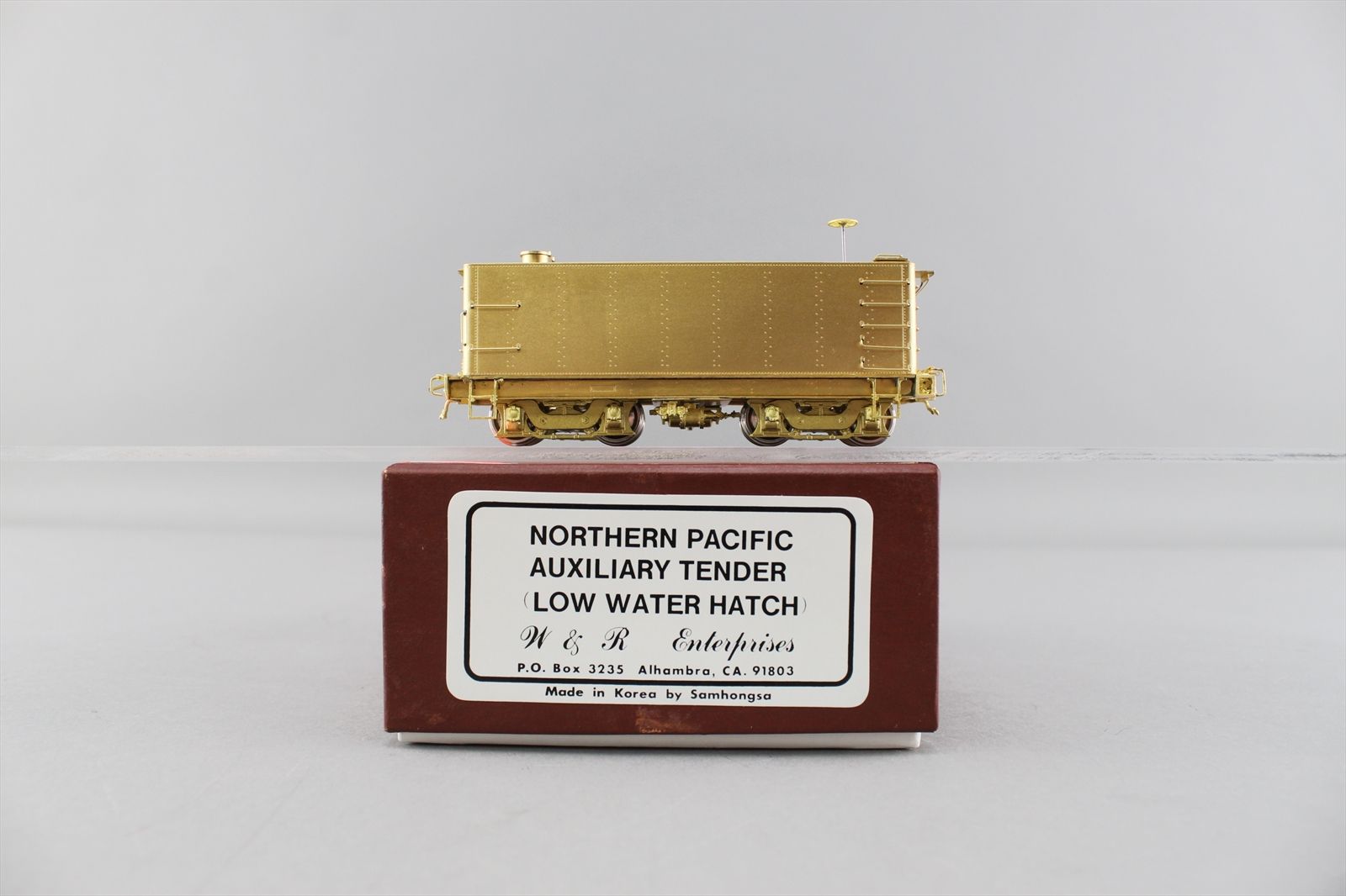 HO Brass Model - W&R NP Northern Pacific Auxiliary Tender Low Water ...