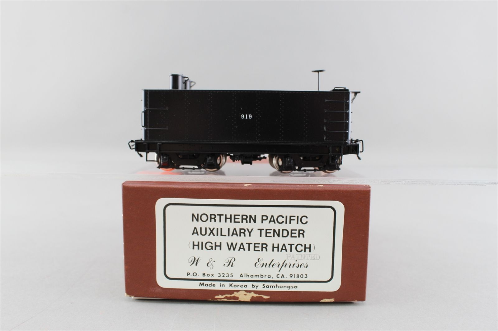 HO Brass Model - W&R NP Northern Pacific Auxiliary Tender w/ High Water ...