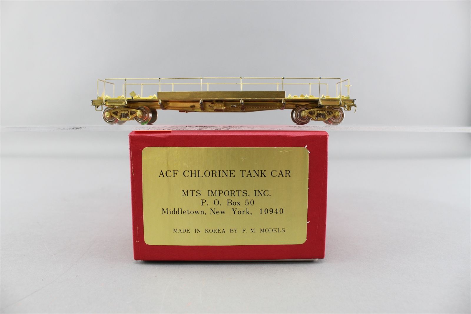 HO Brass Model - MTS ACF Chlorine Tank Car w/ Tanks - Unpainted - 1987 ...