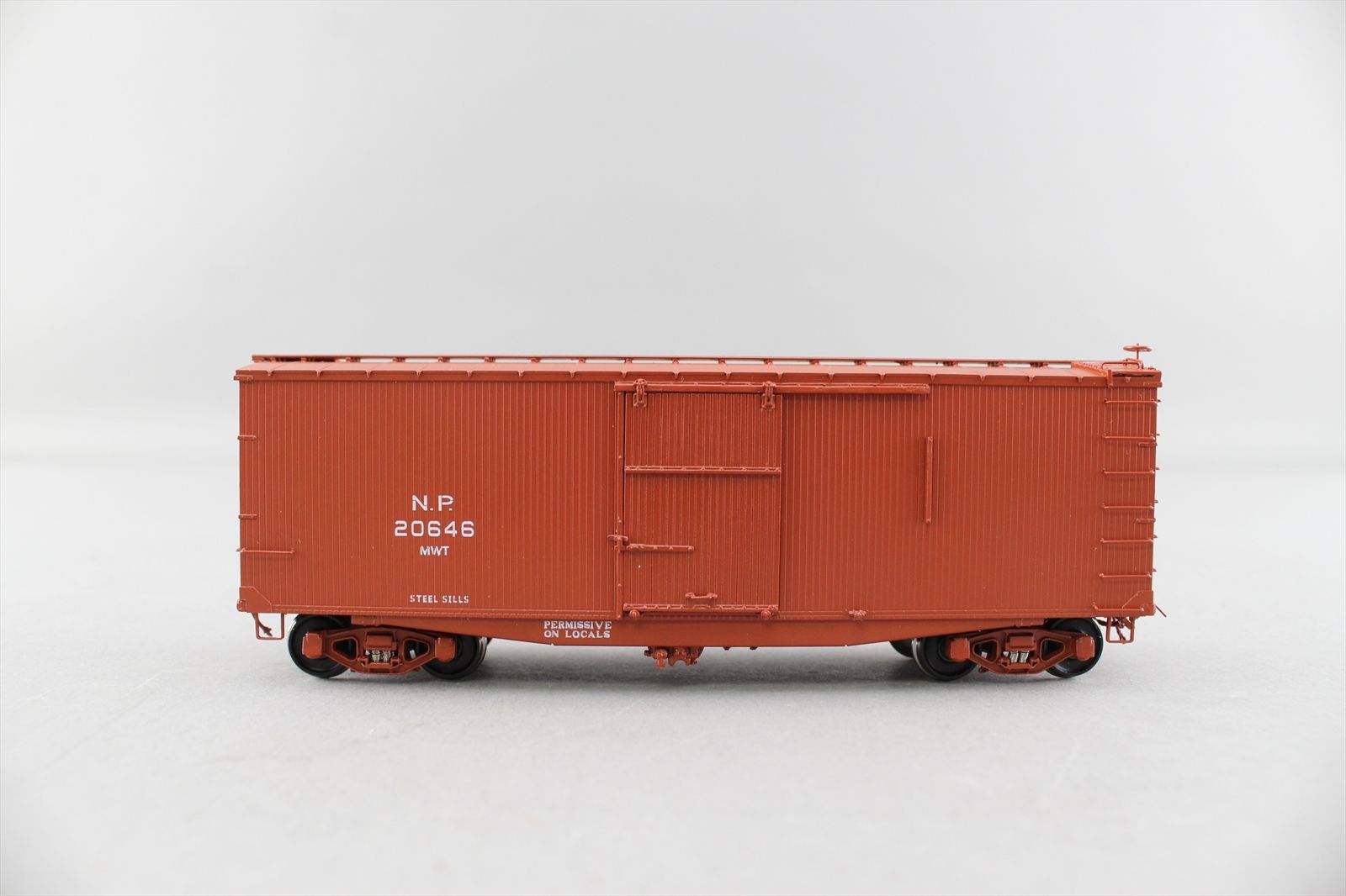 HO Brass Model - W&R NP Northern Pacific 36' MOW Maintenance of Way Car ...