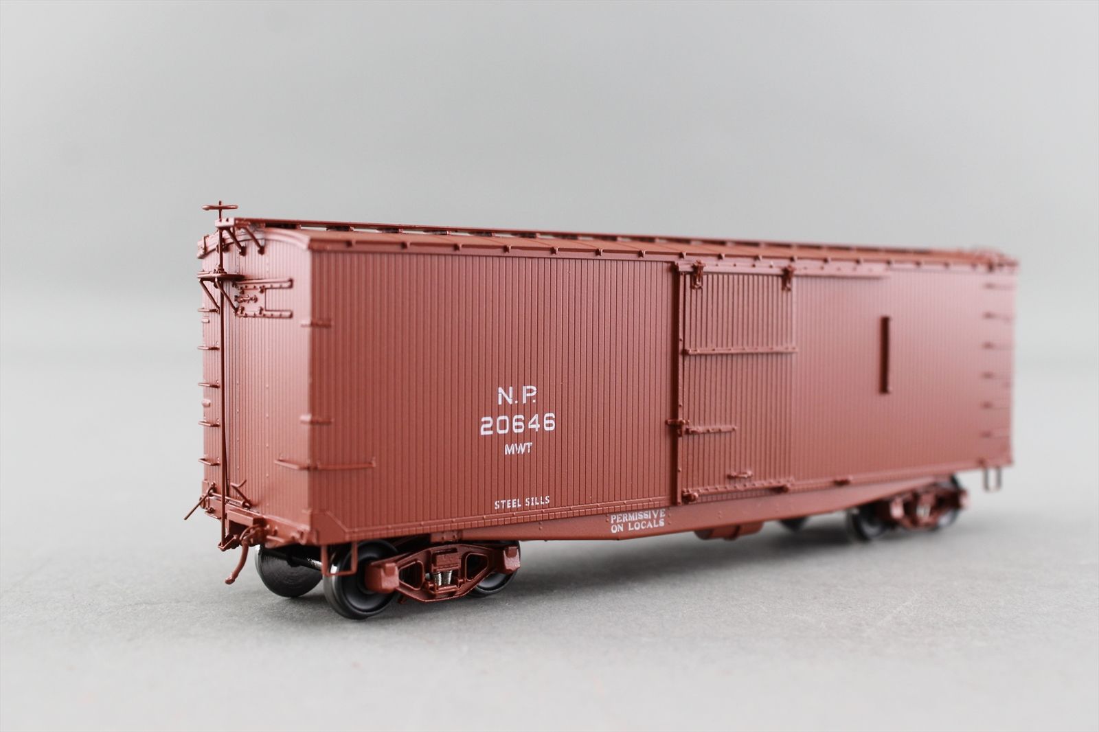 HO Brass Model - W&R NP Northern Pacific 36' MOW Maintenance of Way Car ...