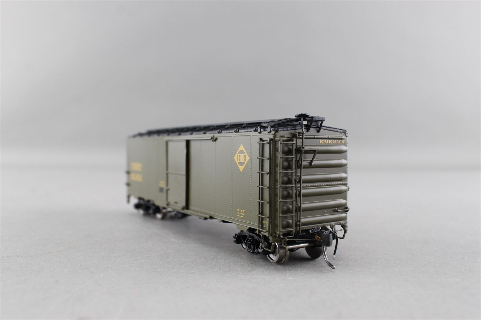 HO Brass Model - ASM ERIE Boxcar w/ Buckeye Ends + Two Section Wood ...