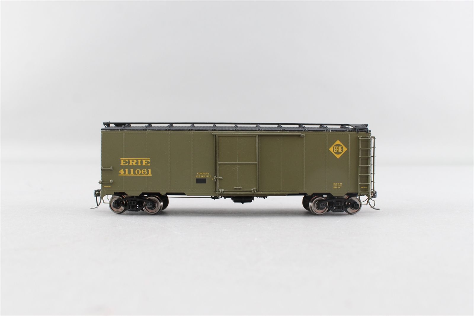 HO Brass Model - ASM ERIE Boxcar w/ Buckeye Ends + Two Section Wood ...