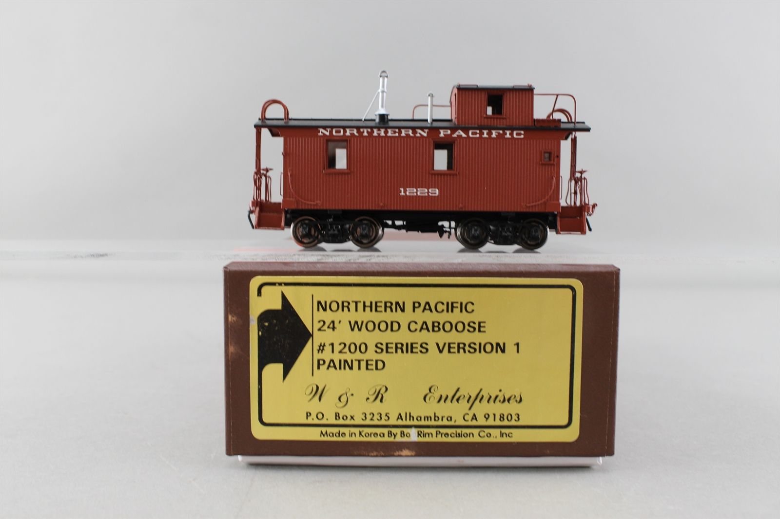 HO Brass Model - W&R Version 1 NP Northern Pacific 24' Wood Caboose ...