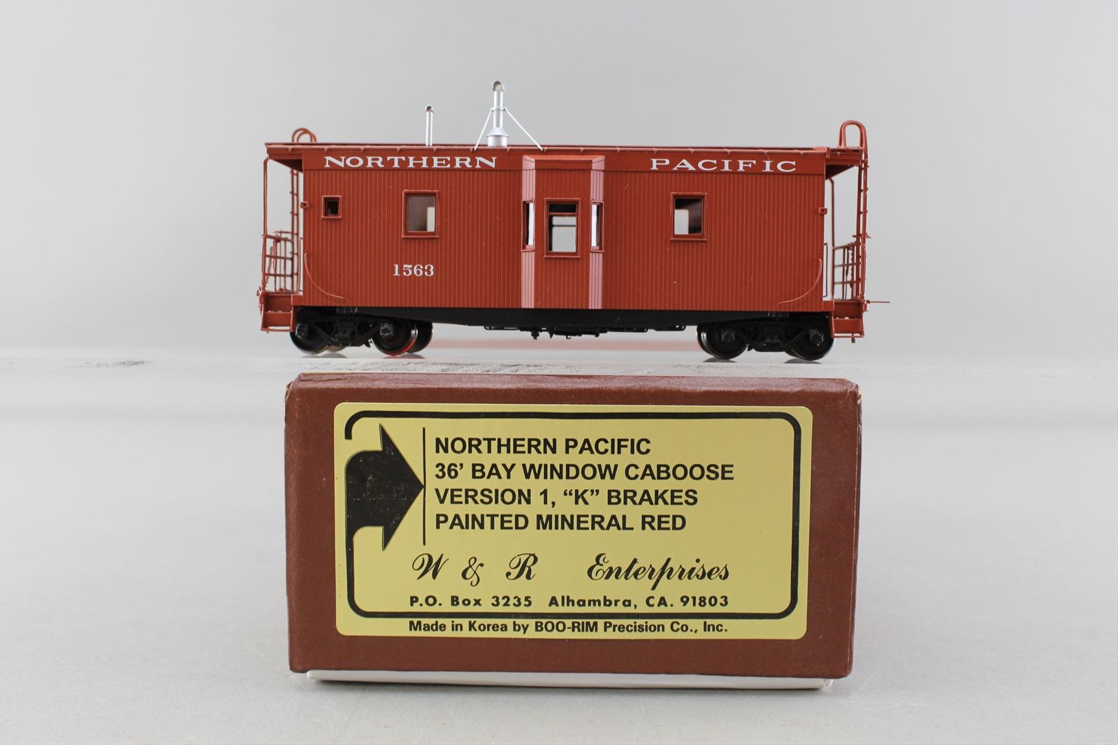 HO Brass Model - W&R Version 1 NP Northern Pacific 36' Bay Window ...