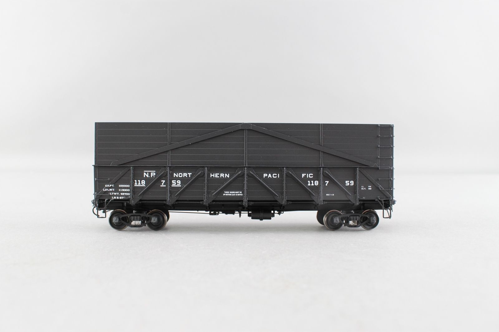 HO Brass Model - W&R Version 2 NP Northern Pacific Woodchip Car 6' Ext ...
