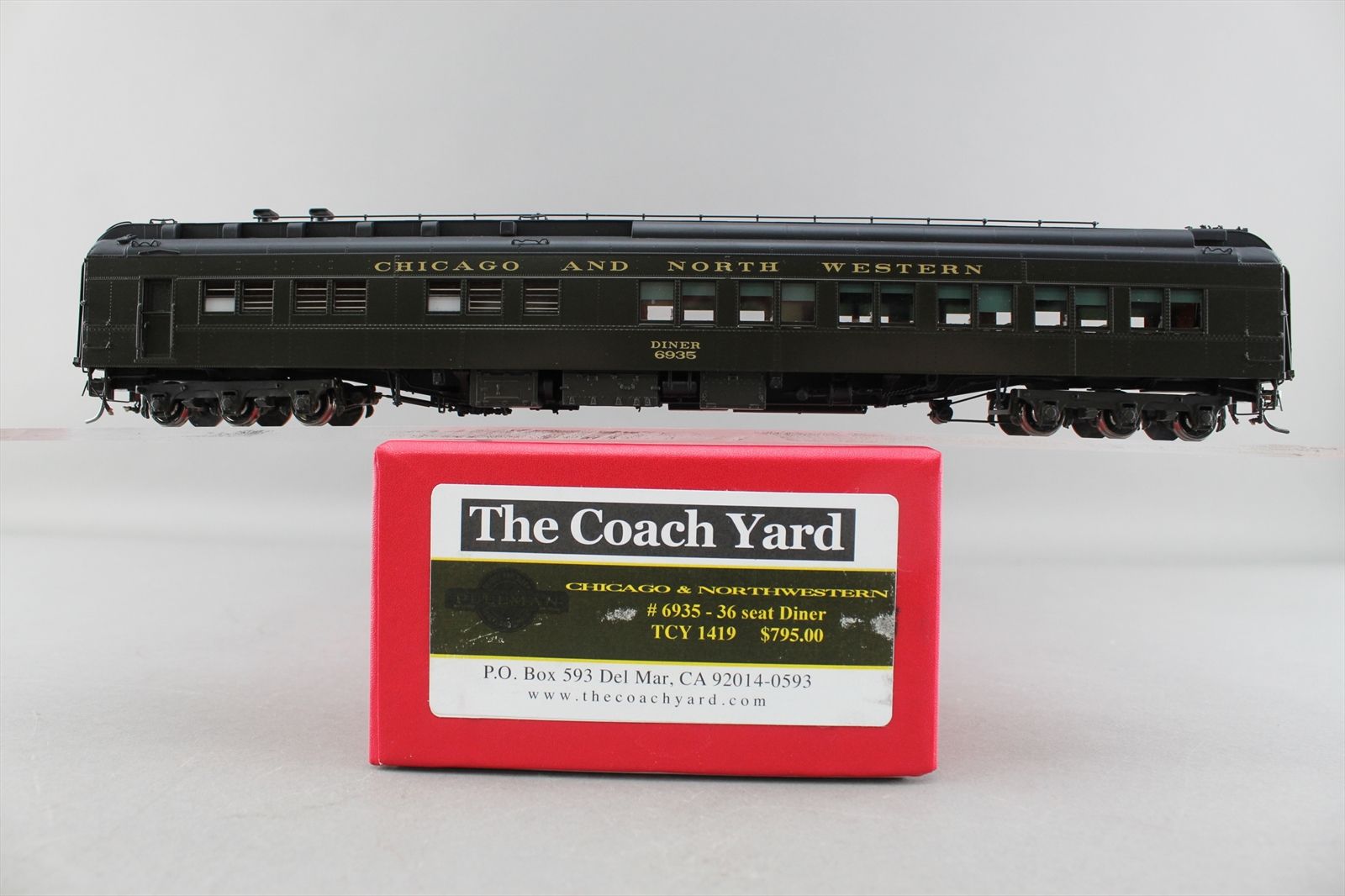 HO Brass Model - TCY 1419 C&NW Chicago & Northwestern 36 Seat Diner ...