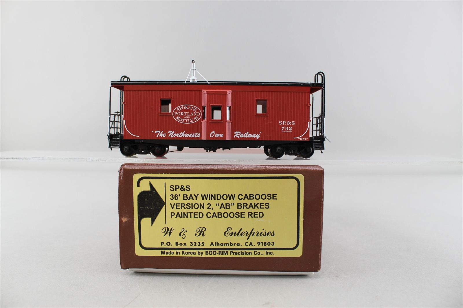 HO Brass Model - W&R Version 2 SP&S Spokane Portland & Seattle 36' Bay ...