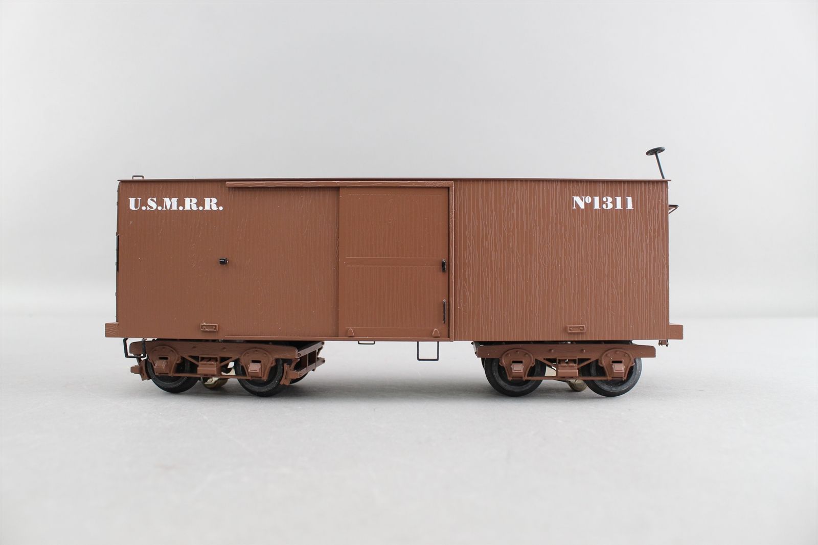 O 3-Rail Brass Model - SMR USMRR US Military 32' Boxcar 1863 Era #1311 ...