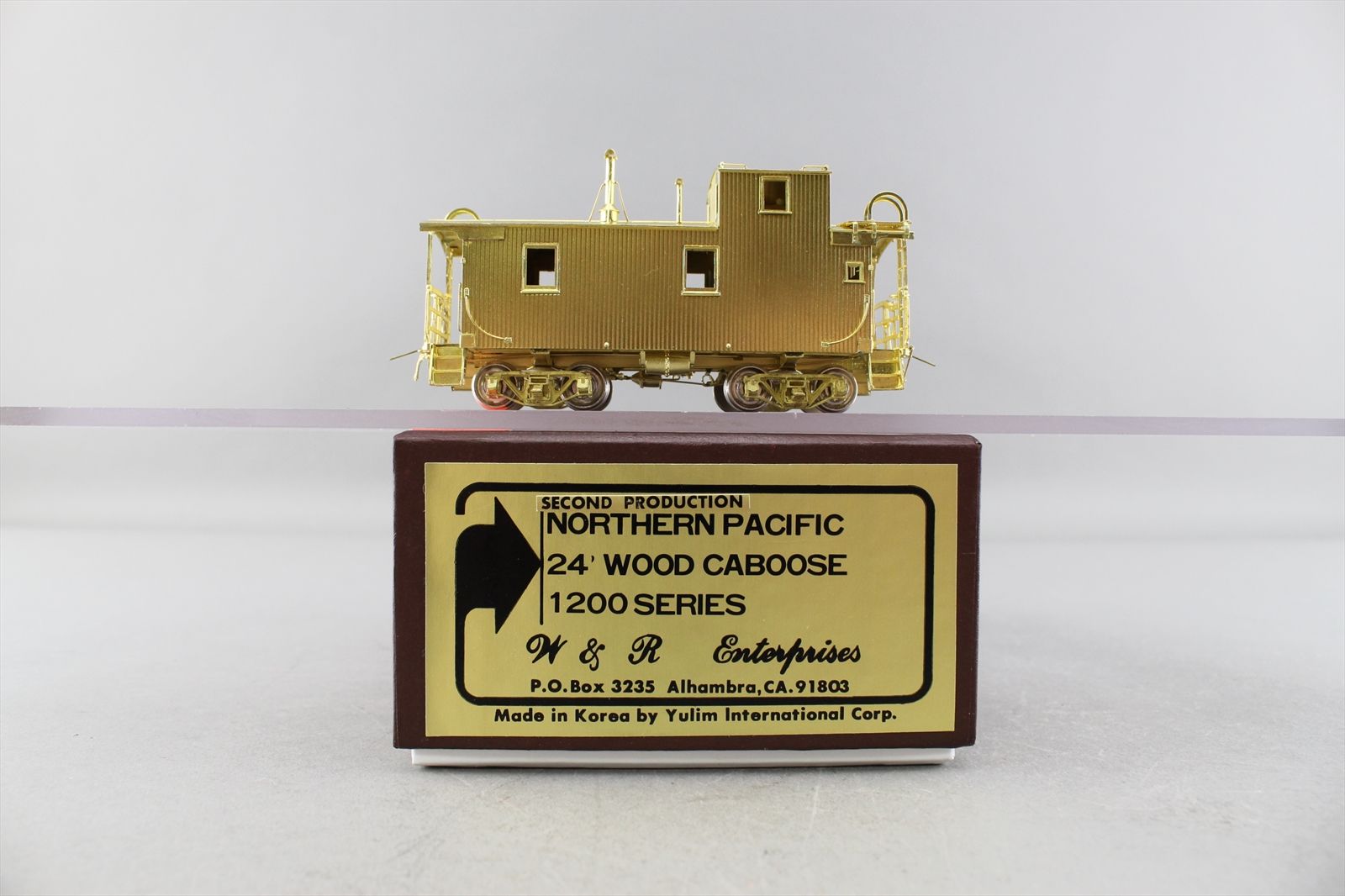 HO Brass Model - W&R NP Northern Paciic 24' Wood Caboose 1200 Series Second Production ...