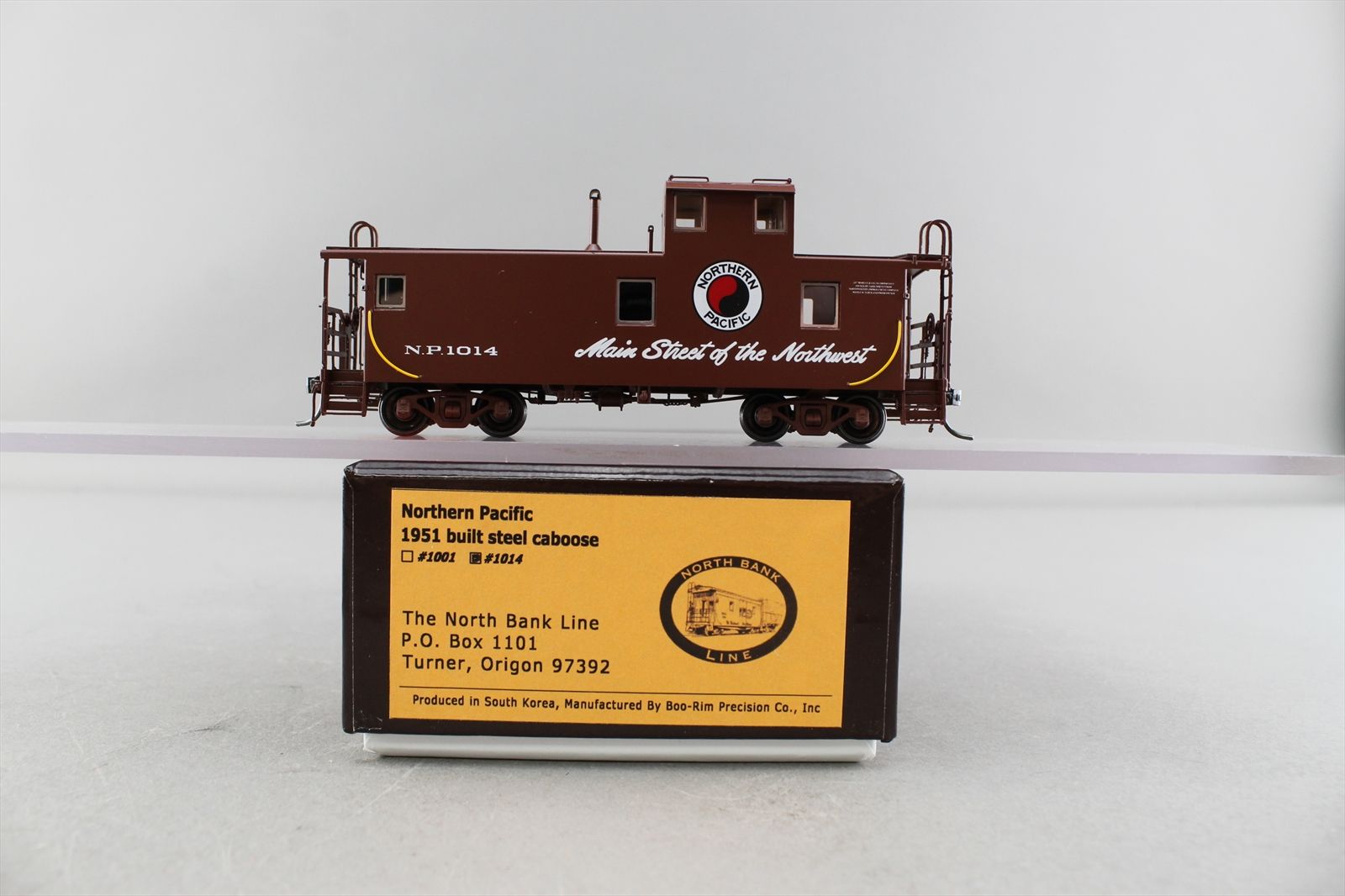 HO Brass Model - NBL NP-8.2 NP Northern Pacific 1951 Steel Caboose Main ...