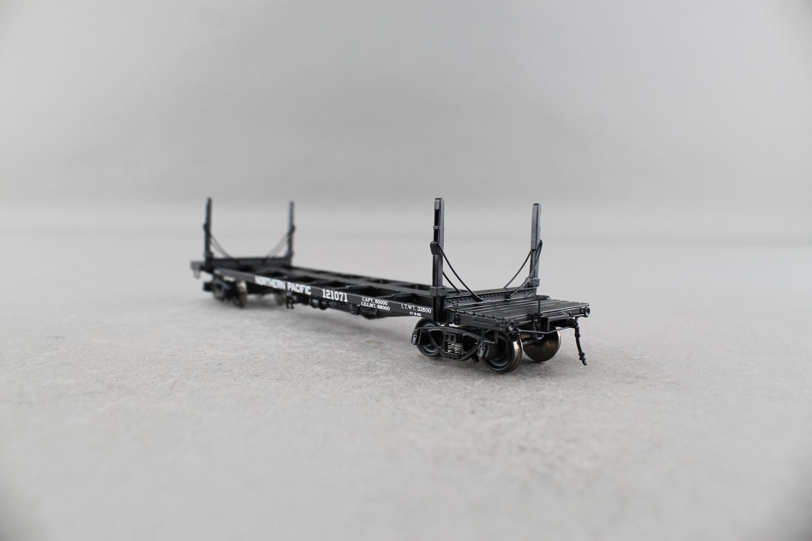 HO Brass Model - W&R NP Northern Pacific Truss Rod Log Car Set of 3 - F ...