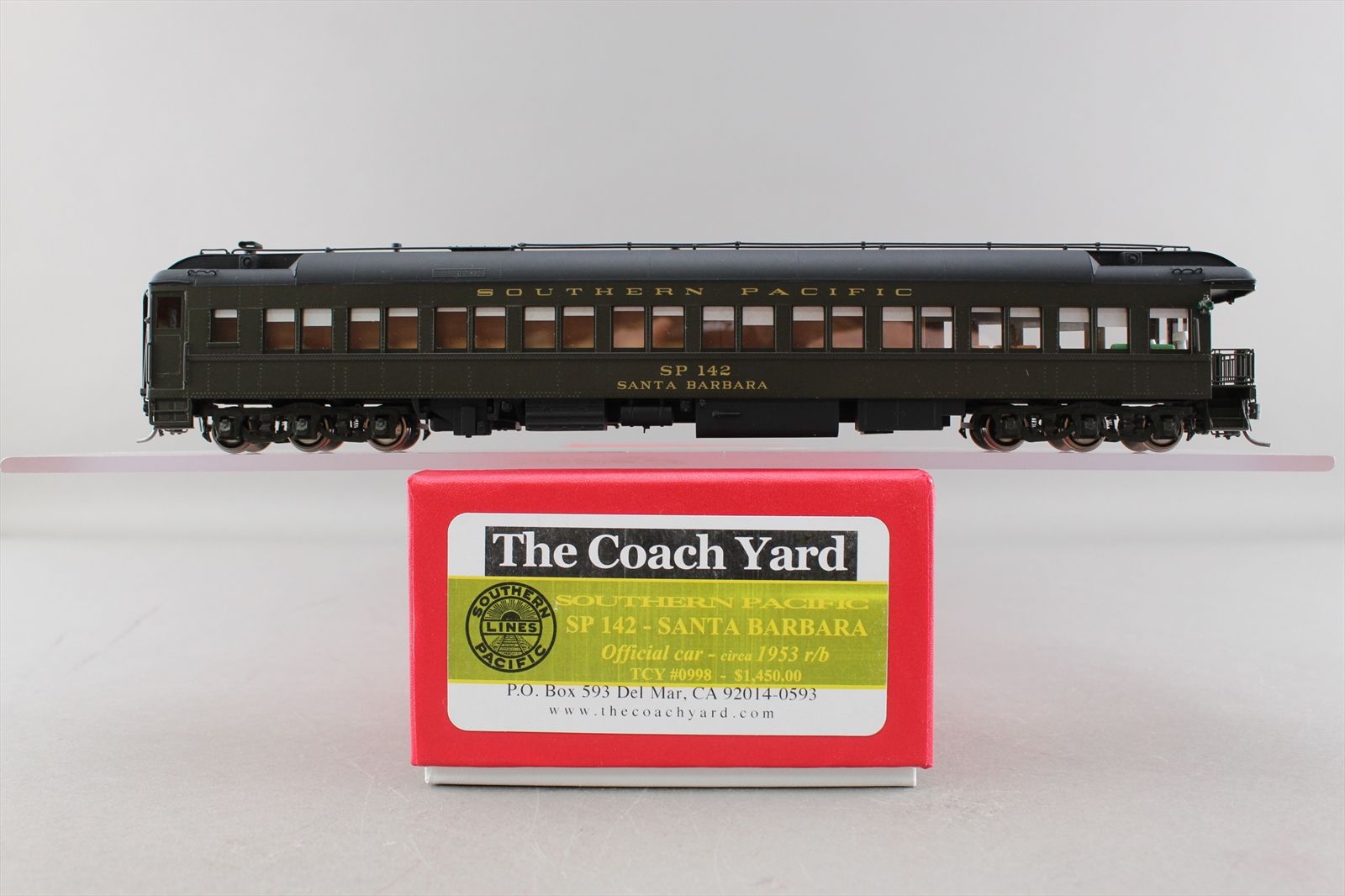 HO Brass Model - TCY 0998 SP Southern Pacific Heavyweight Official Car ...