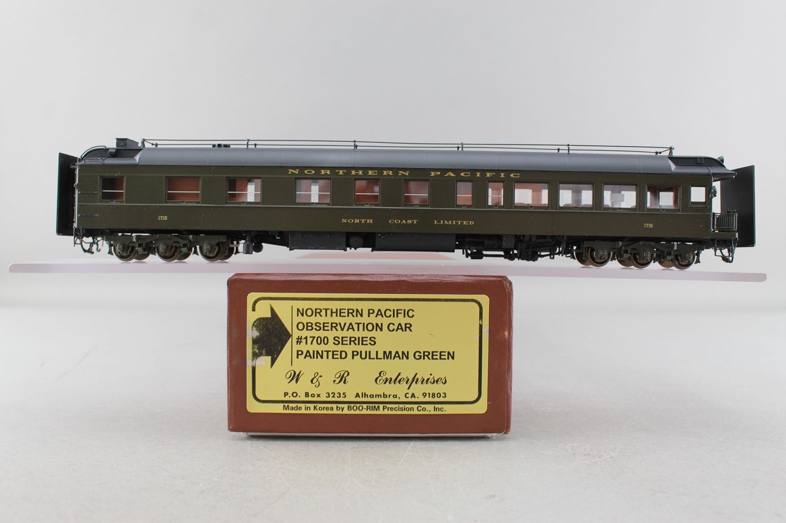 HO Brass Model - W&R NP Northern Pacific Pullman Green North Coast ...