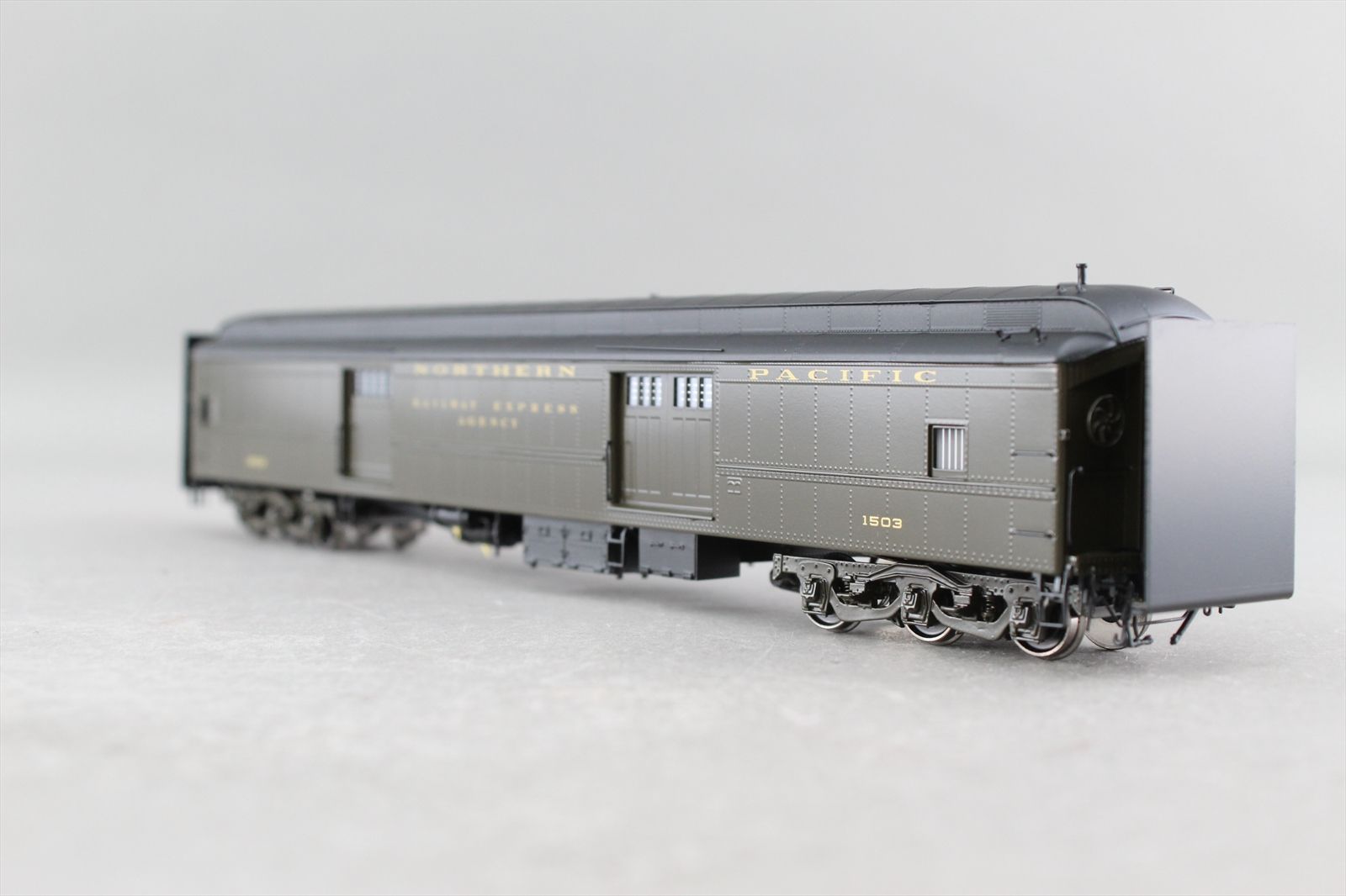 HO Brass Model - W&R NP Northern Pacific Baggage Car Pullman Green ...