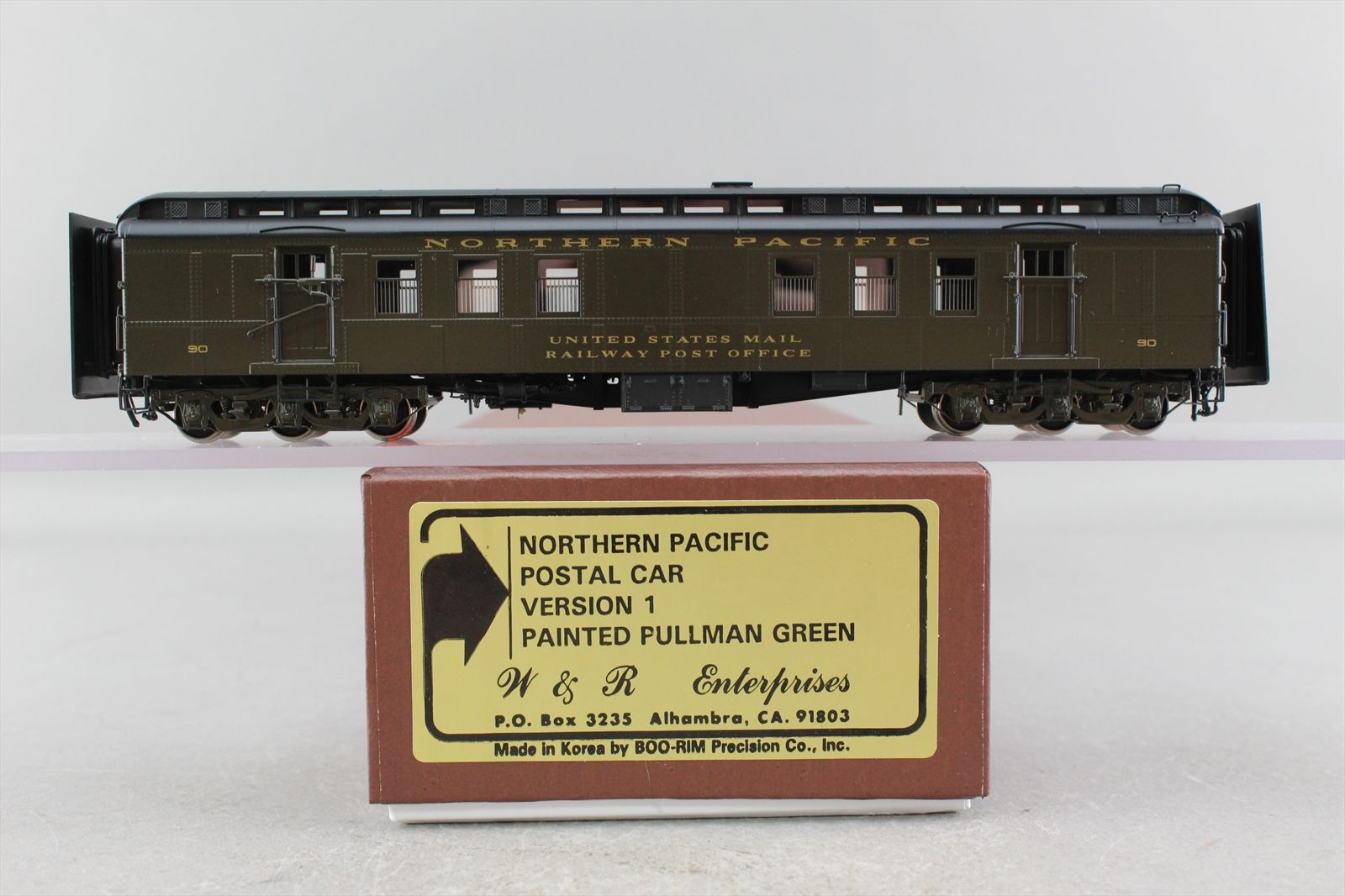 HO Brass Model - W&R Version 1 NP Northern Pacific RPO Postal Car ...