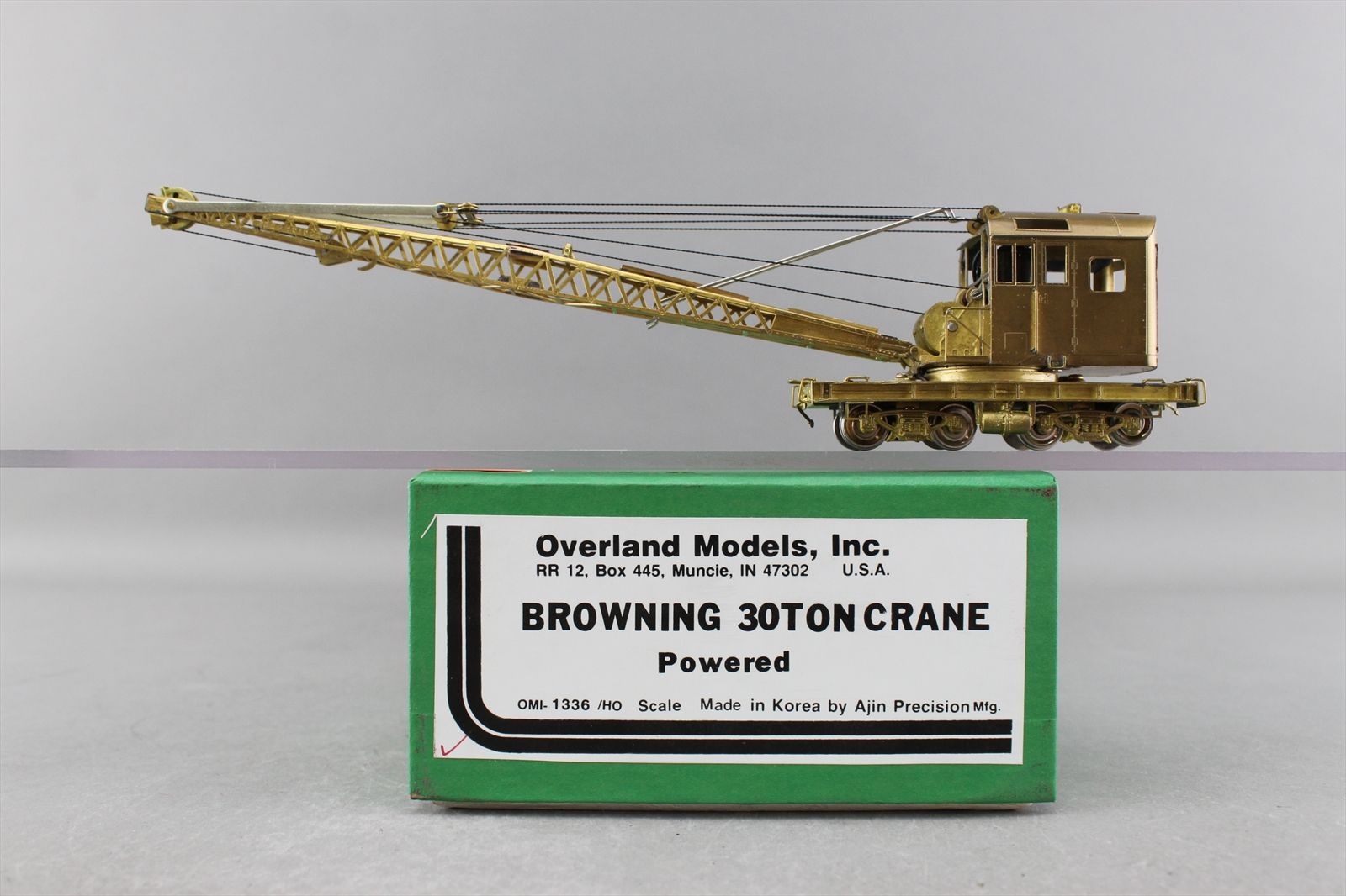 HO Brass Model - OMI 1336 Browning 30 Ton Crane Powered - Unpainted ...