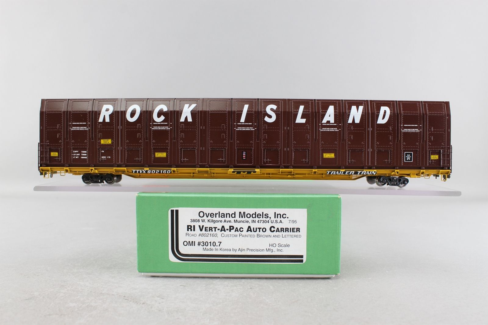 HO Brass Model - OMI 3010.7 RI CRI&P Rock Island TTVX Trailer Train ...