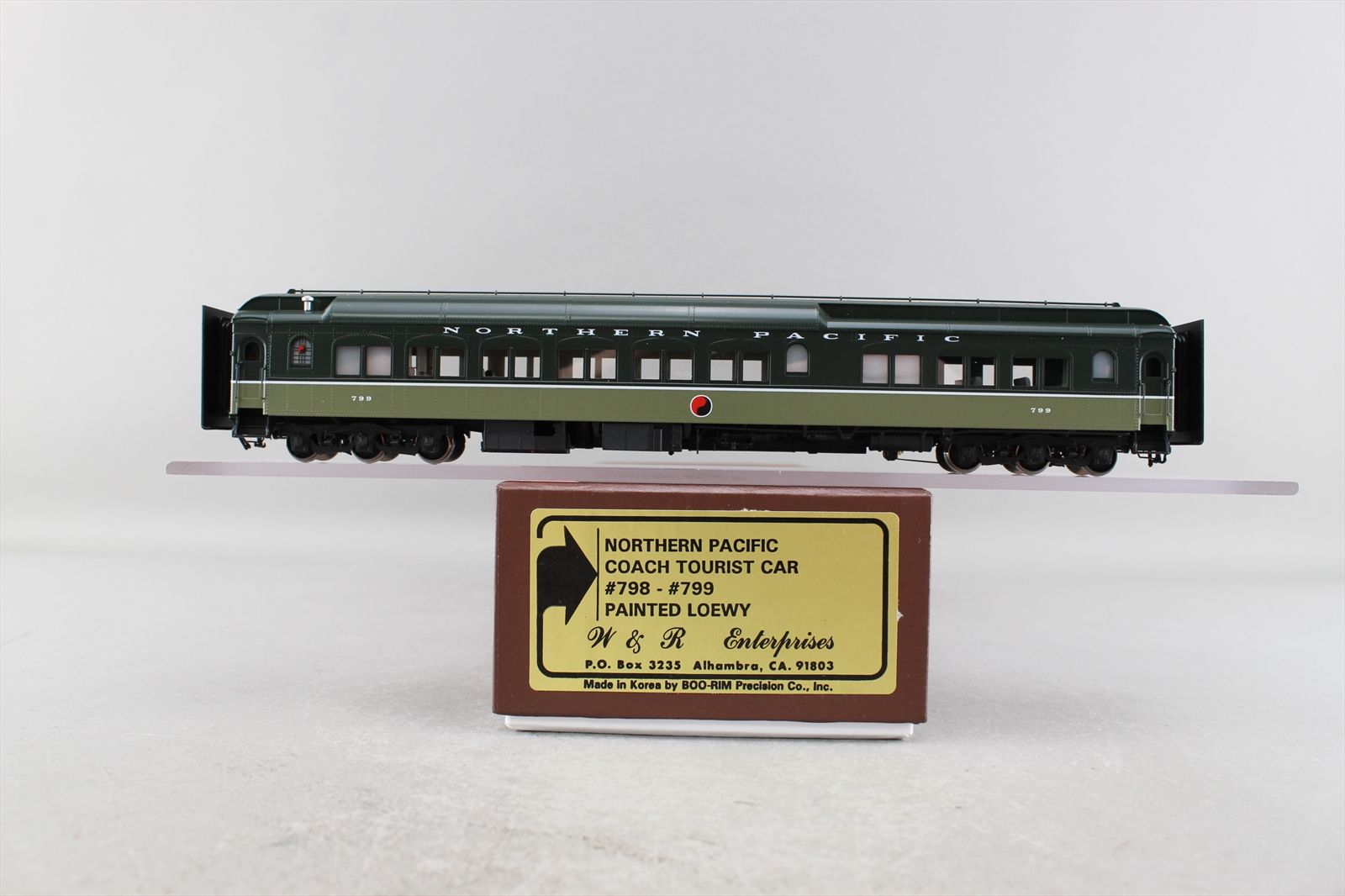 HO Brass Model - W&R NP Northern Pacific Loewy Coach Tourist Car #799 ...