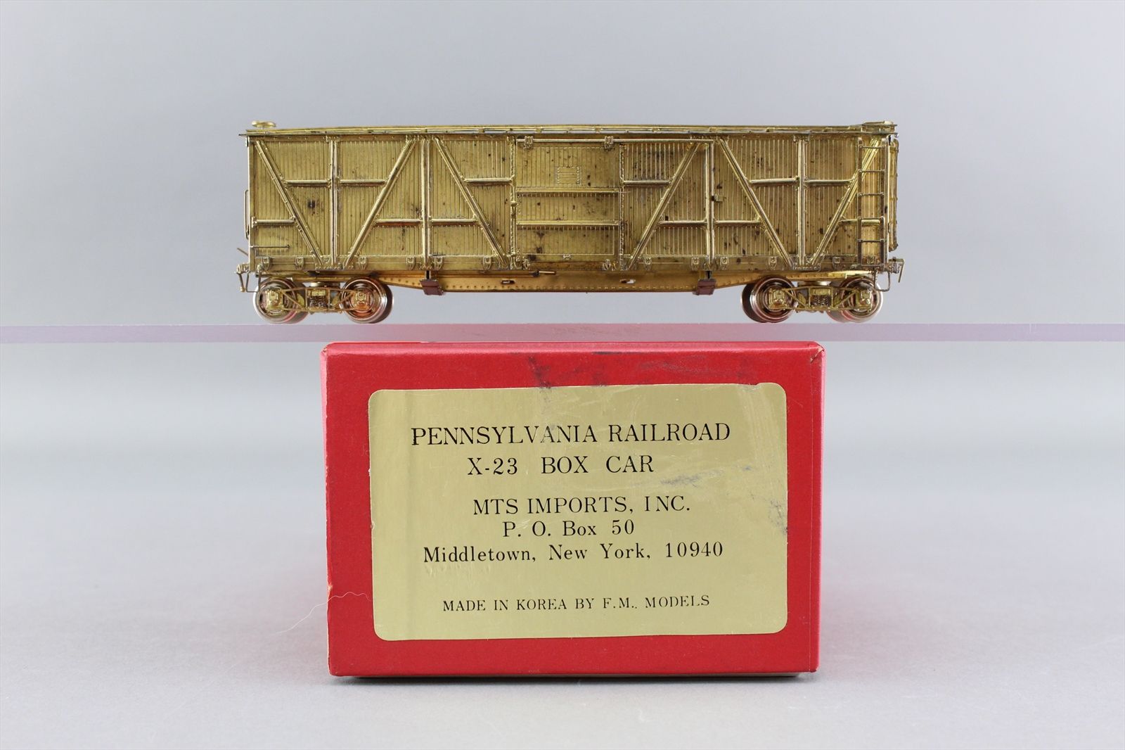 HO Brass Model - MTS PRR Pennsylvania X-23 Boxcar Box Car - Unpainted ...