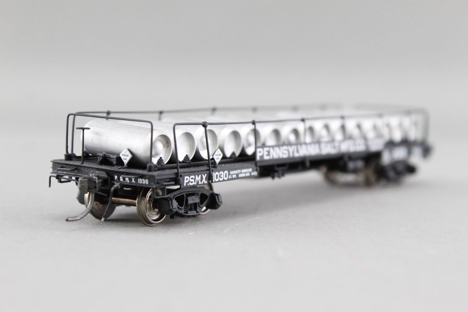 HO Brass Model - MTS ACF Chlorine Tank Car w/ Tanks #1030 - Custom ...