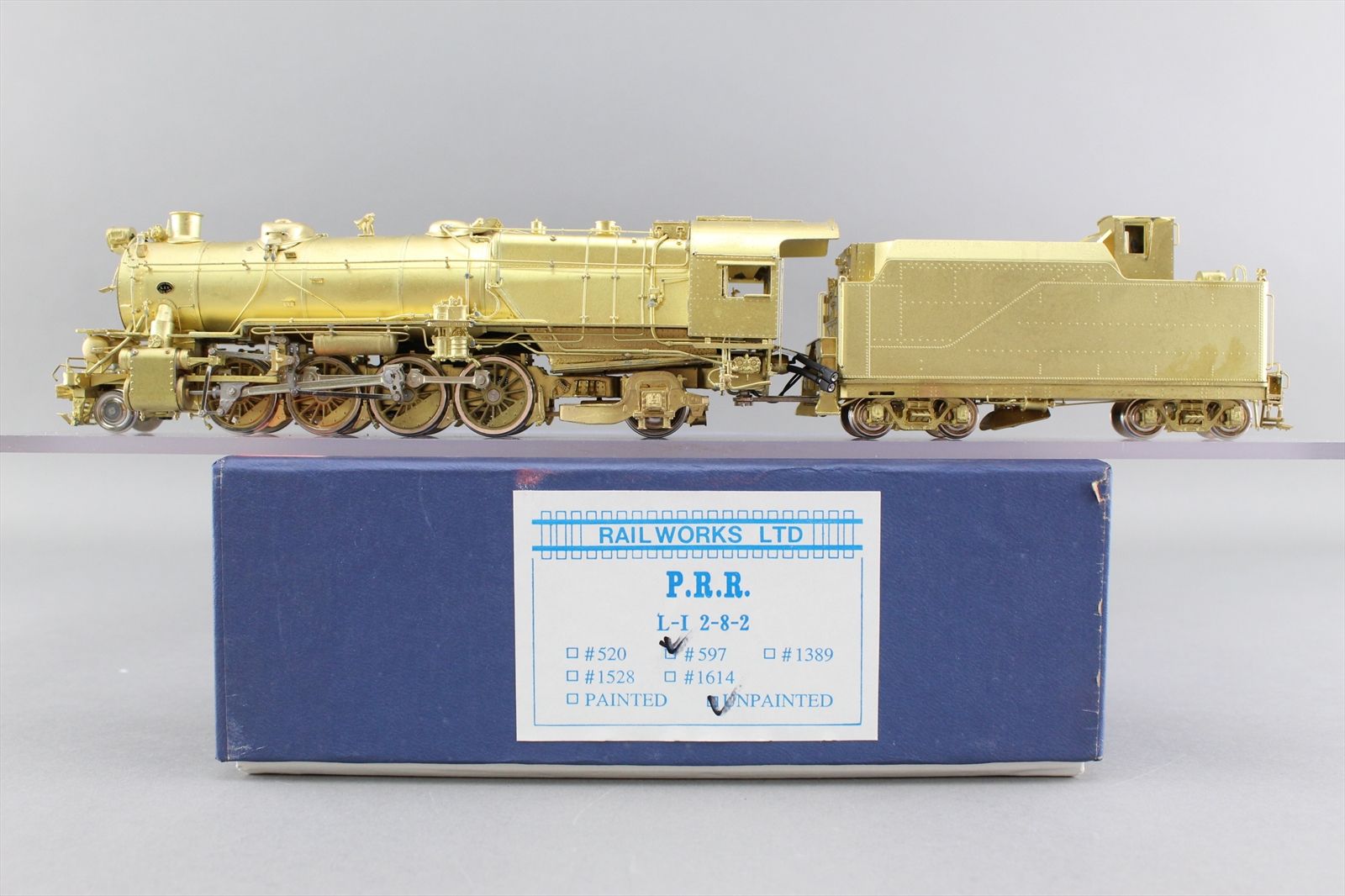 HO Brass Model - Railworks PRR Pennsylvania L1 2-8-2 #597 - Unpainted ...