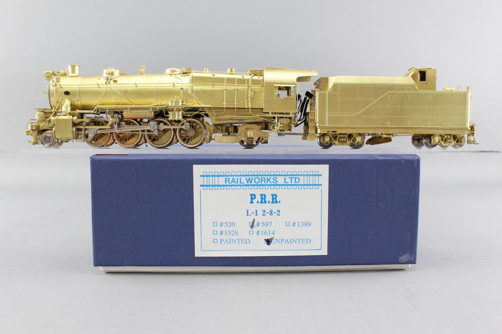 HO Brass Model - Railworks PRR Pennsylvania L1 2-8-2 #597 - Unpainted ...