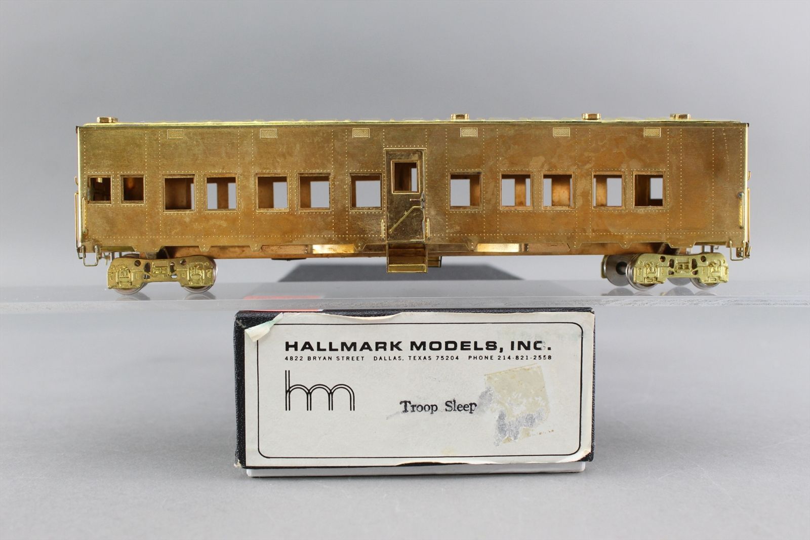 HO Brass Model - HM Hallmark Troop Sleeper Car - Unpainted - 1970 Run ...