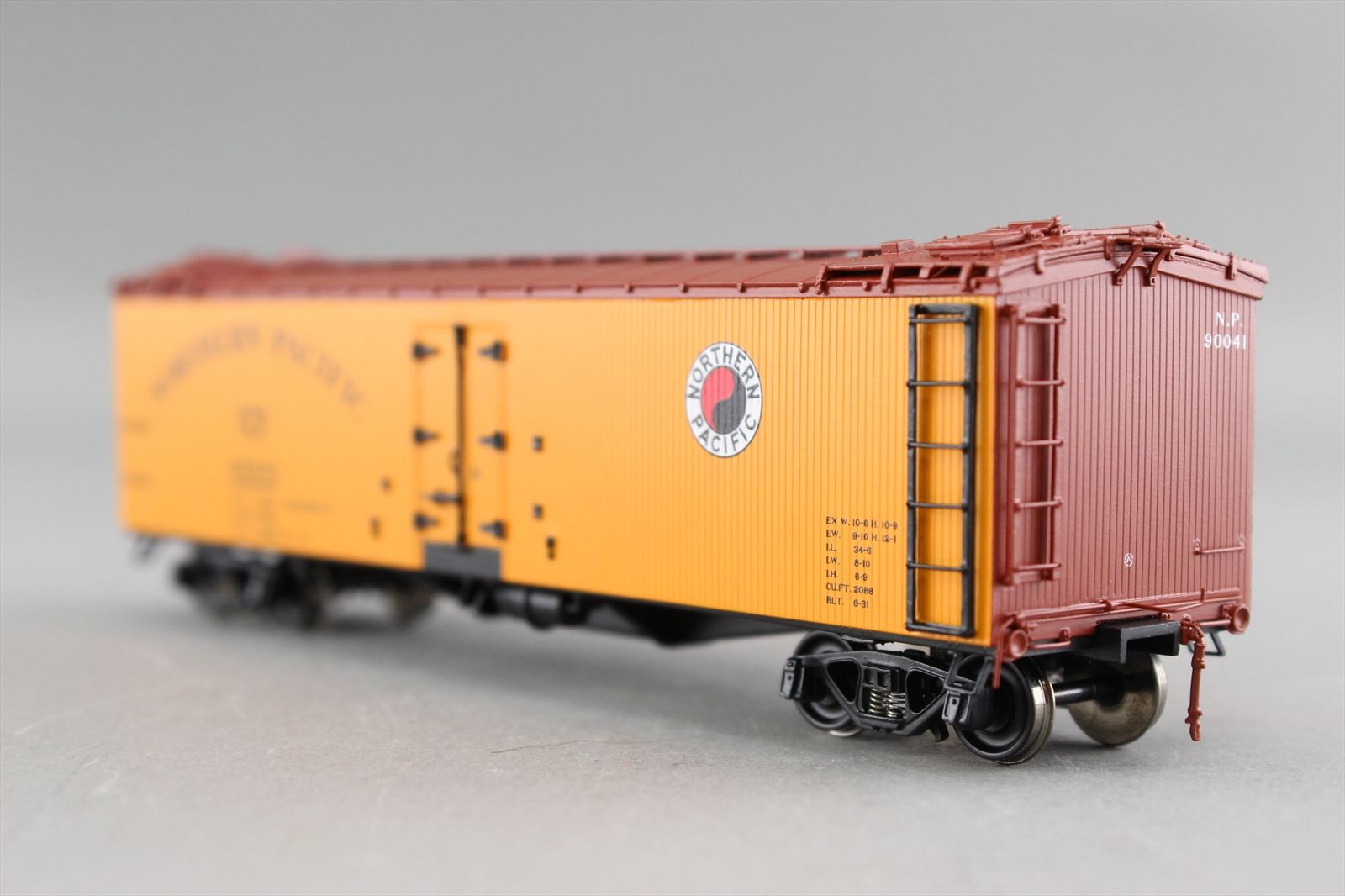 HO Brass Model - W&R Version 4 NP Northern Pacific Reefer Orange #90041 ...