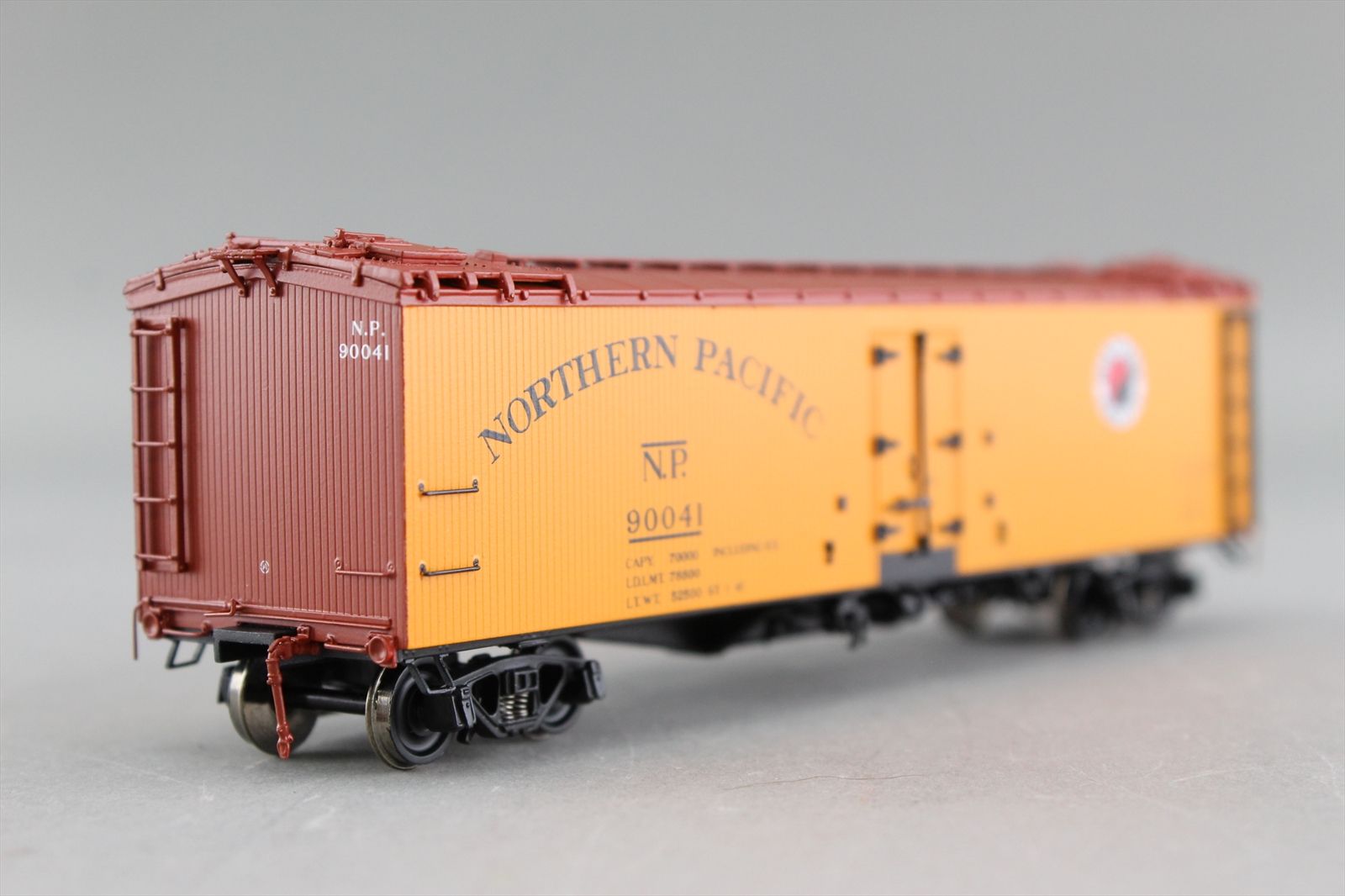 HO Brass Model - W&R Version 4 NP Northern Pacific Reefer Orange #90041 ...