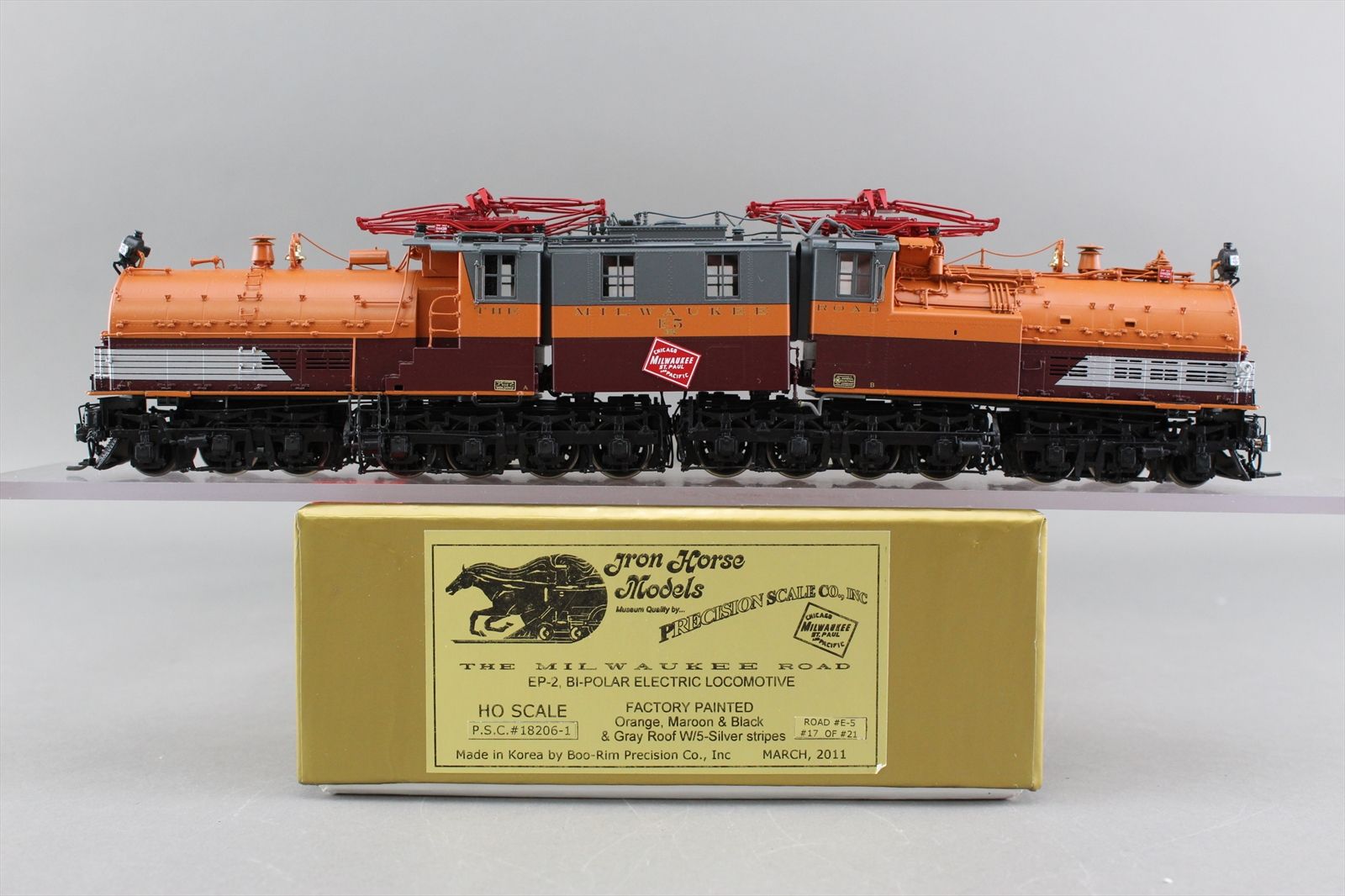 HO Brass Model - PSC 18206-1 Milwaukee EP-2 Bipolar Electric 5 Silver ...