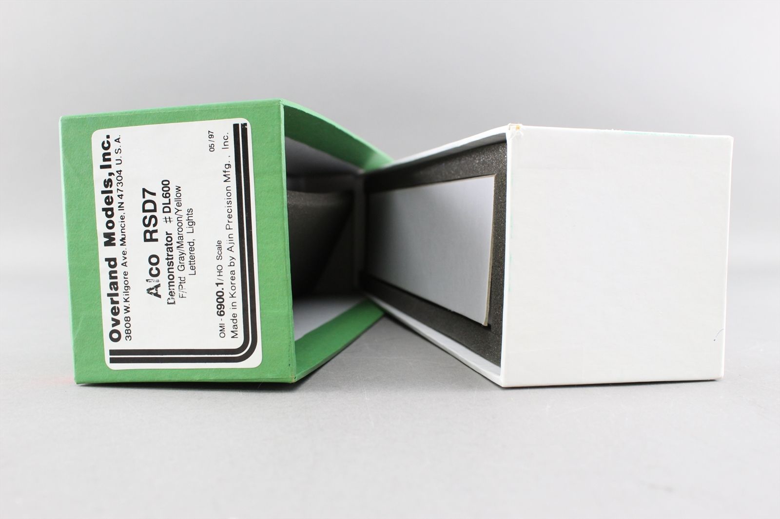 HO Brass Model - OMI 6900.1 ALCO RSD7 Demo Demonstrator Gray / Maroon ...