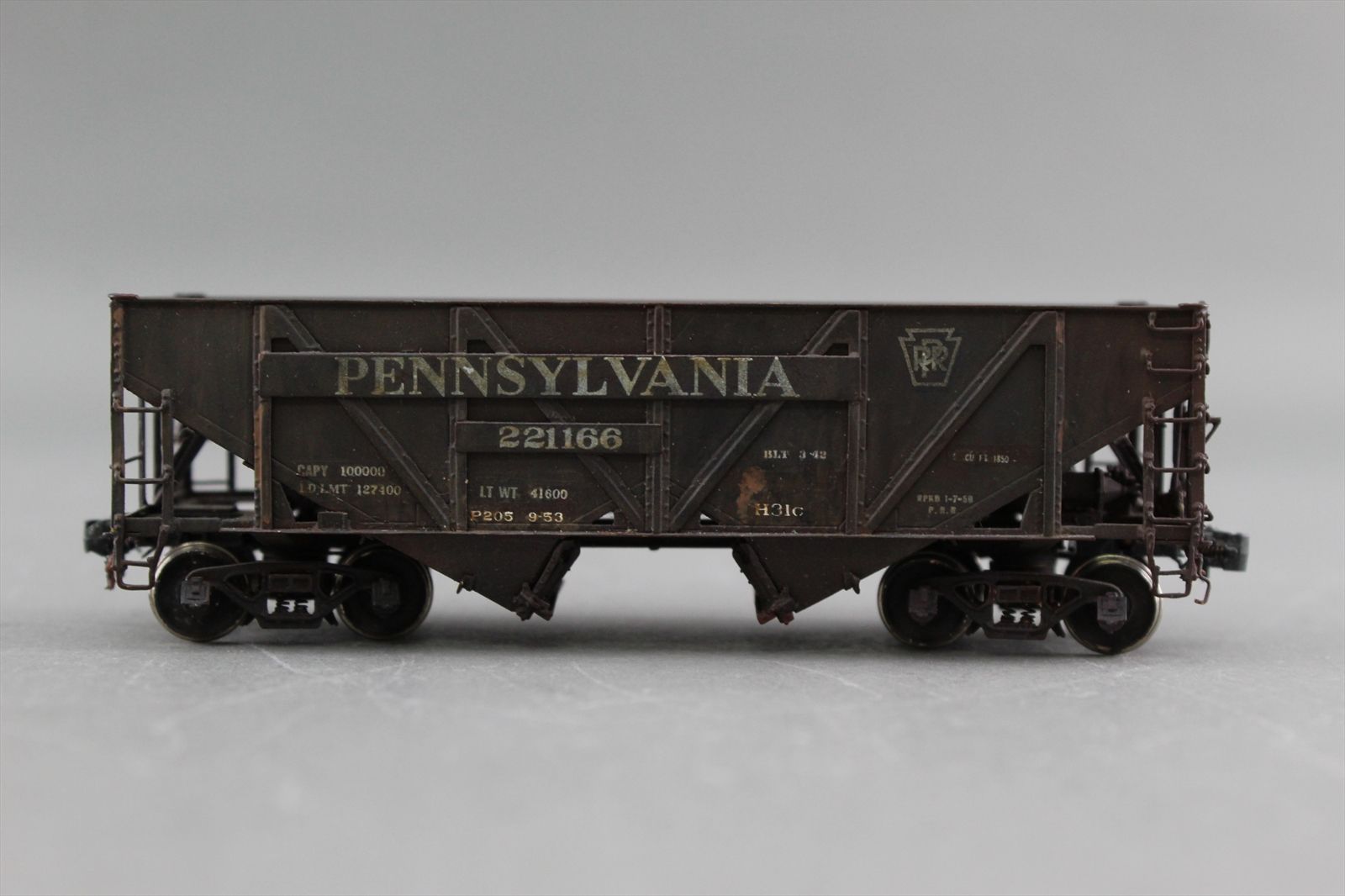 HO Brass Model - OMI 3107 PRR Pennsylvania H-31C Steel 2 Bay Hopper ...