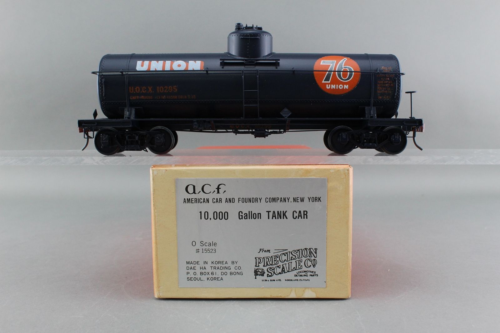 O Brass Model - PSC 15523 UOCX Union 76 ACF 10000 Gallon Tank Car ...