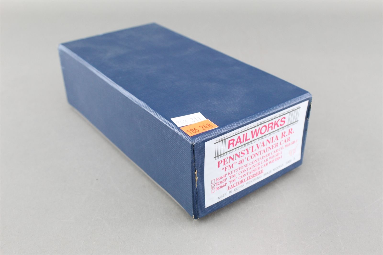 HO Brass Model - Railworks R365P FM Container Car w/5 SD-1 Containers ...