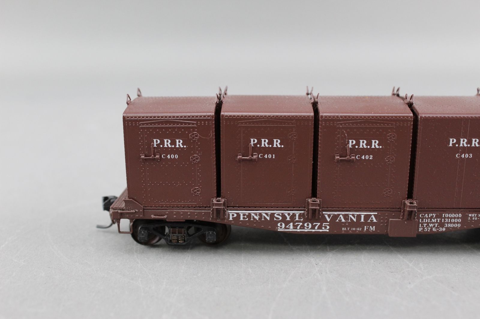 HO Brass Model - Railworks R365P FM Container Car w/5 SD-1 Containers ...