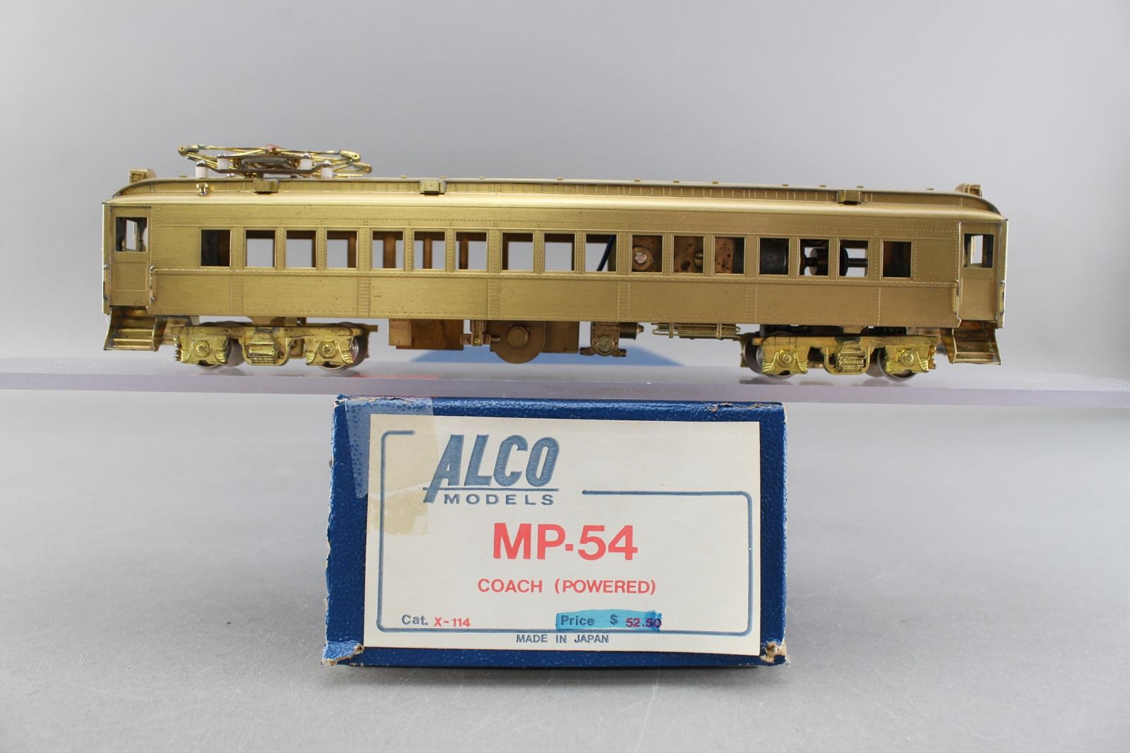 HO Brass Model - ALCO X-114 PRR Pennsylvania MU Car MP-54 Coach Powered ...