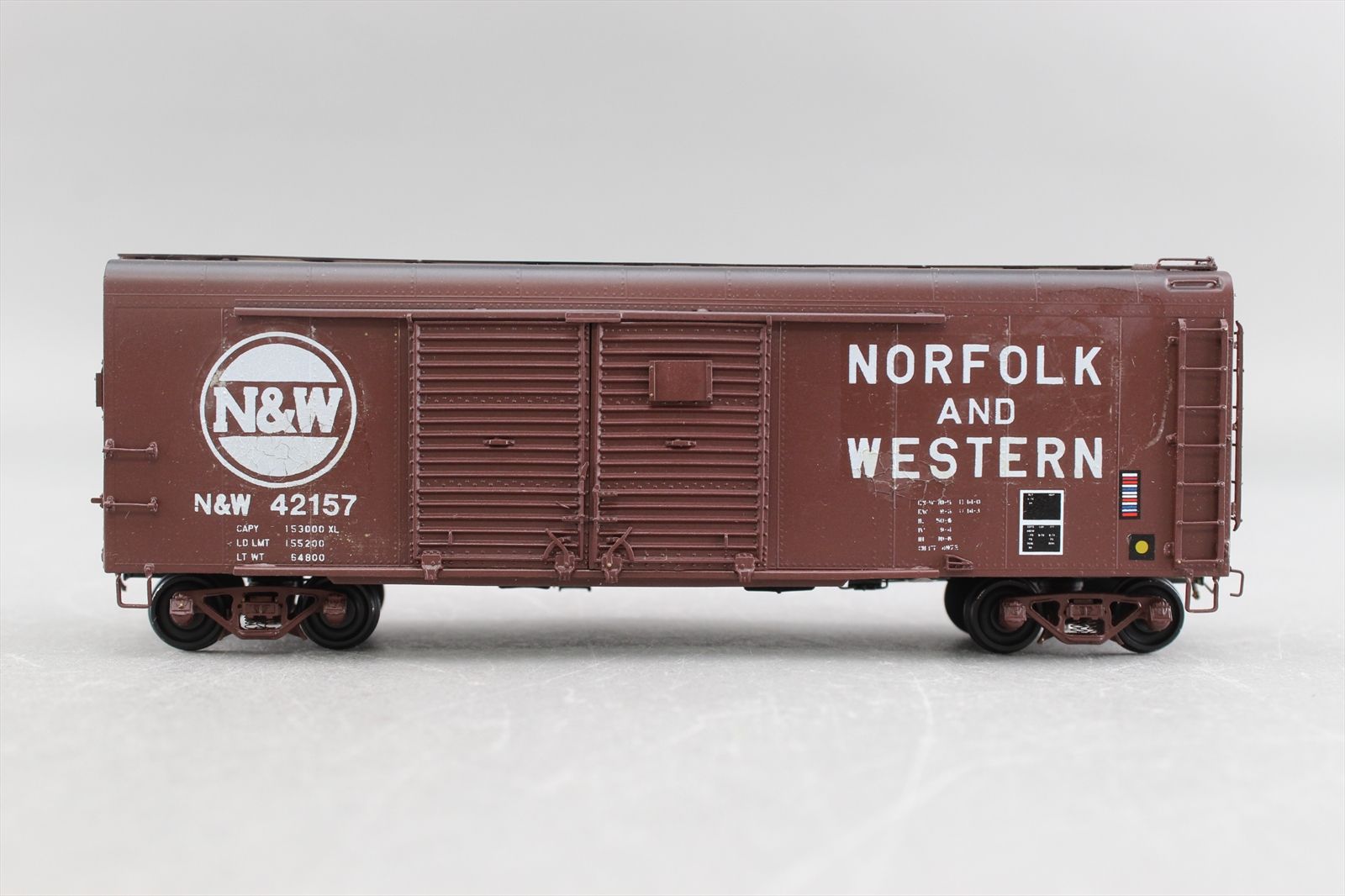 HO Brass Model - W&R N&W Norfolk & Western 40' Round Roof Auto ...