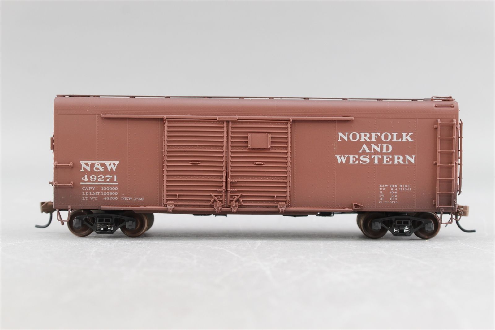 HO Brass Model - W&R N&W Norfolk & Western 40' Round Roof Auto ...